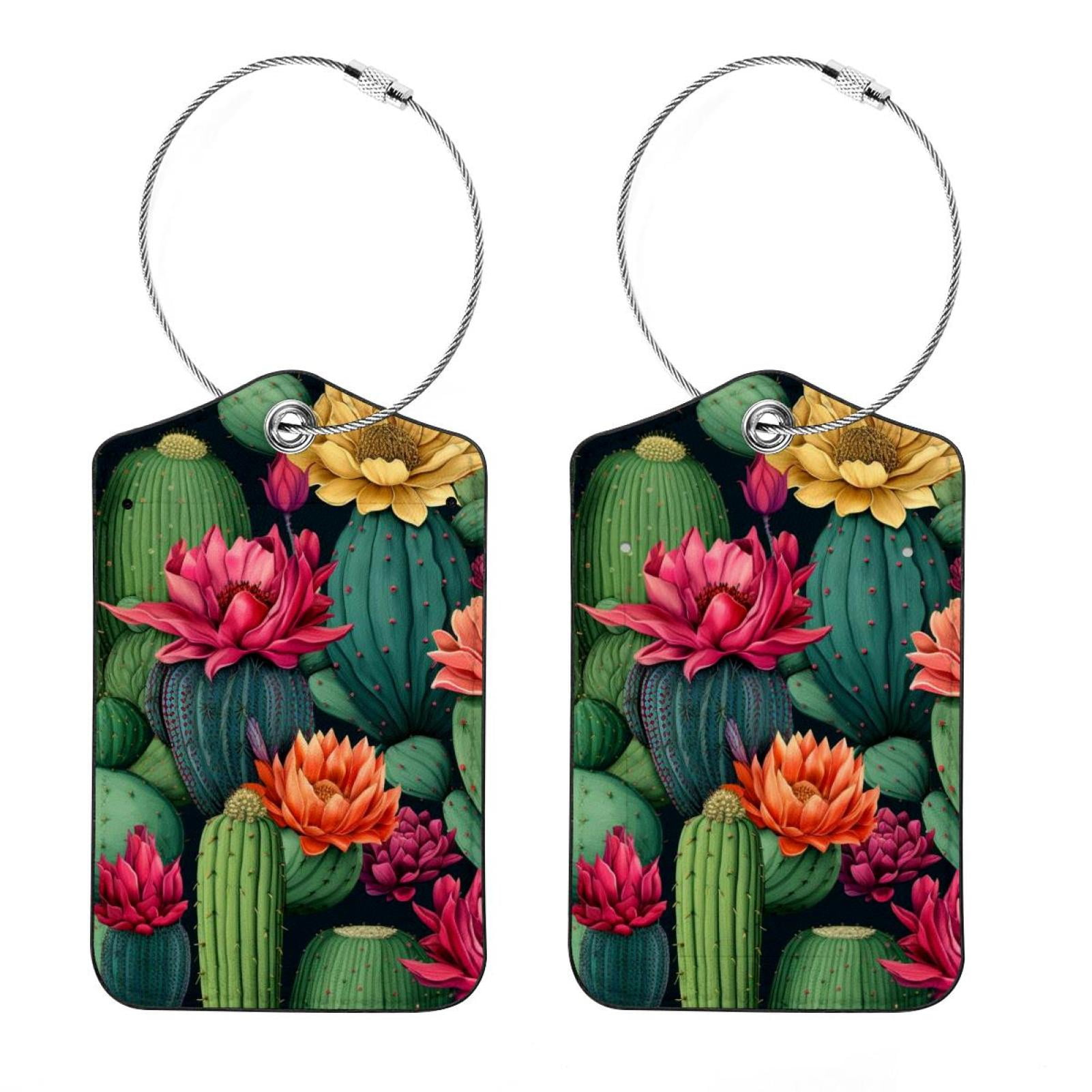 Leather Luggage Tag for Suitcase Women Kids, Cactus - Walmart.com