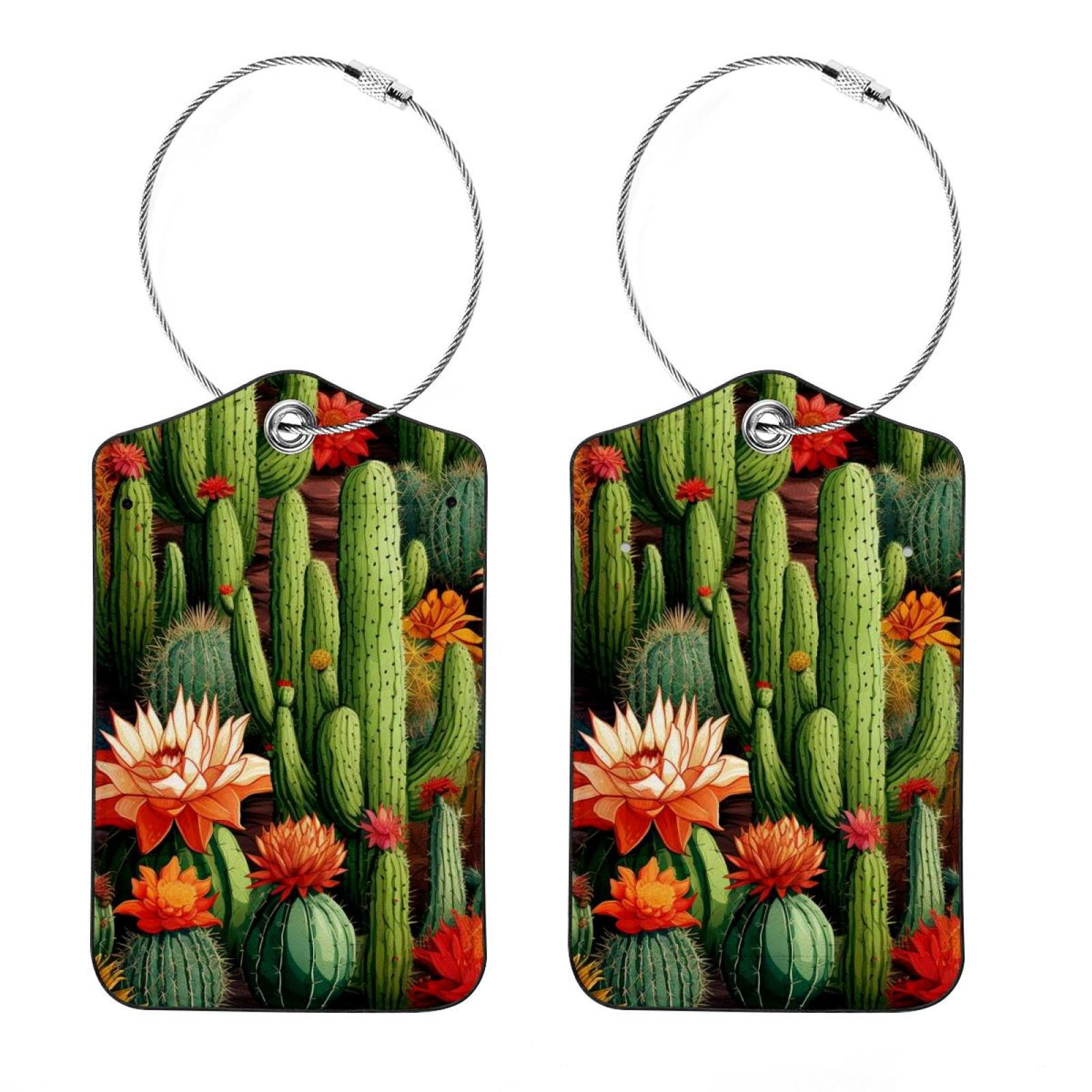 Leather Luggage Tag for Suitcase Women Kids, Cactus - Walmart.com