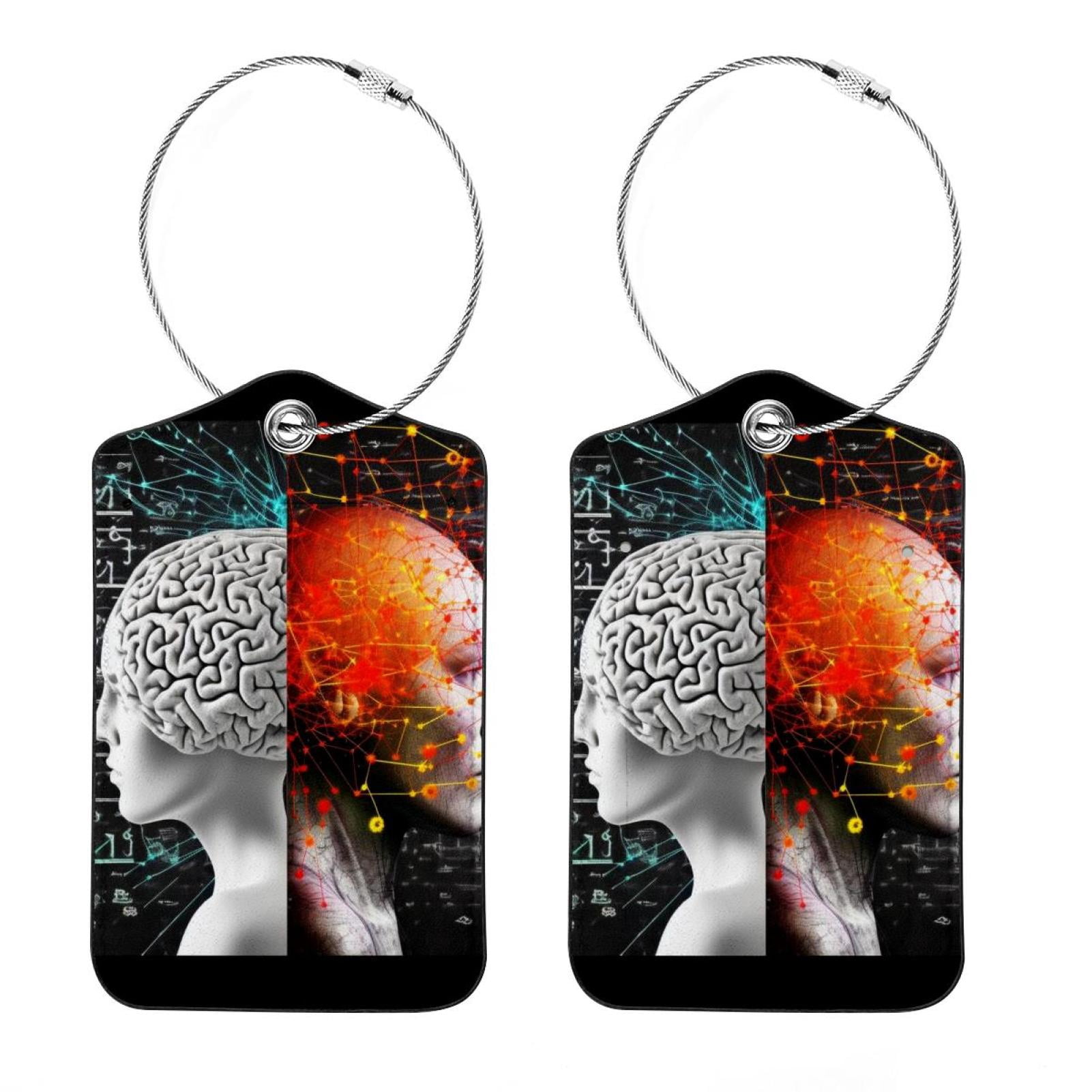 Leather Luggage Tag for Suitcase Women Kids, Mathematical Engineering ...