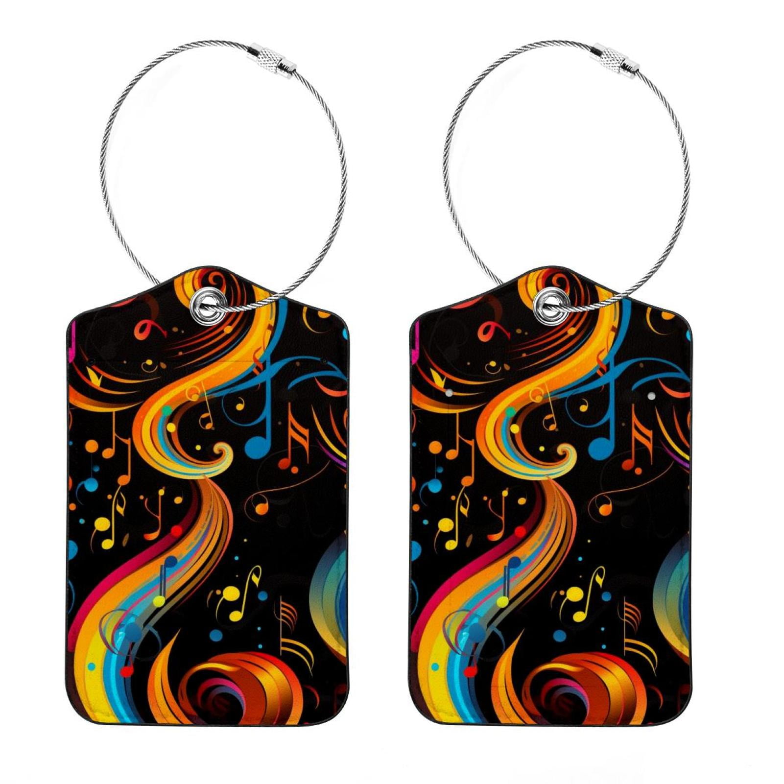 Leather Luggage Tag for Suitcase Women Kids, Music Note - Walmart.com