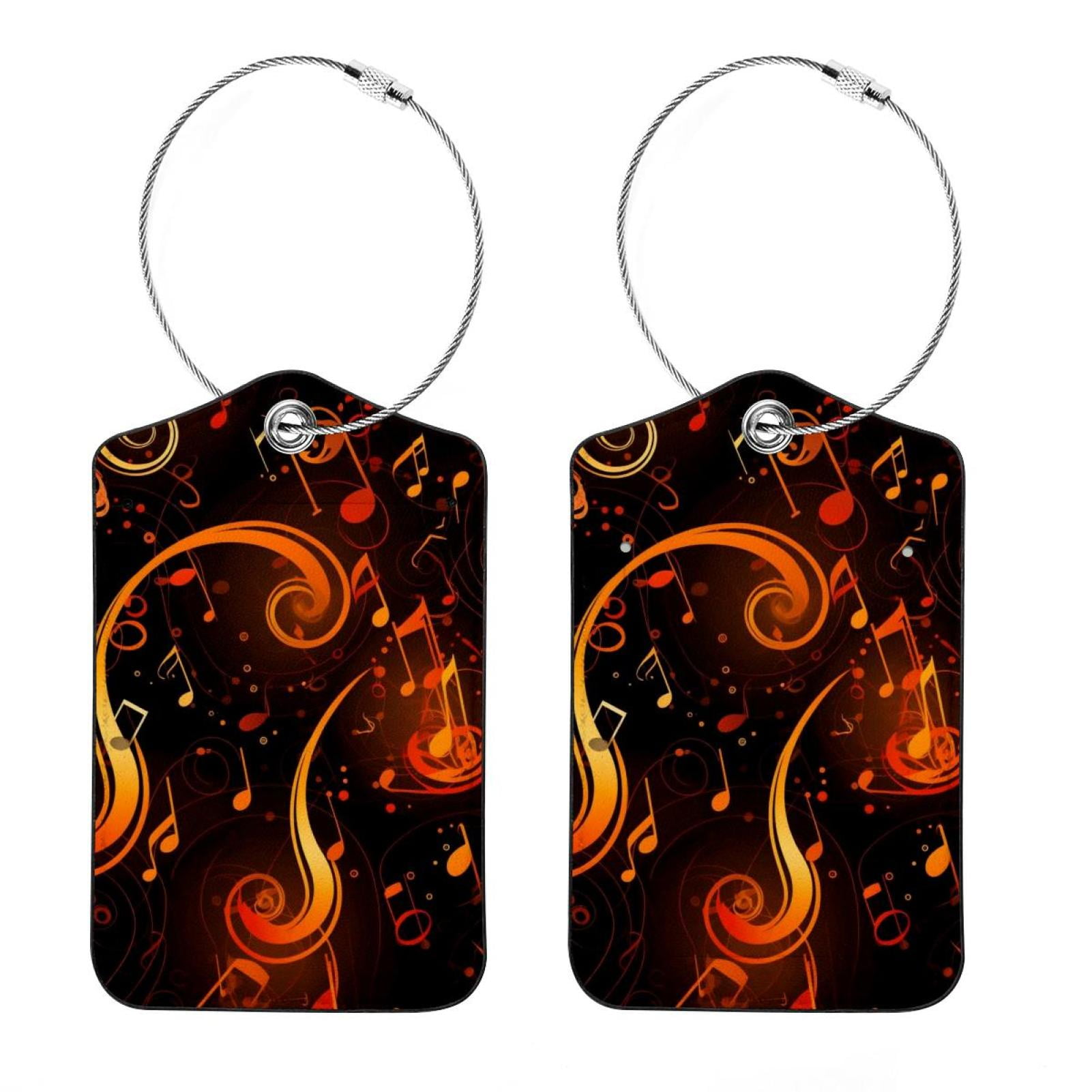 Leather Luggage Tag for Suitcase Women Kids, Music Note - Walmart.com