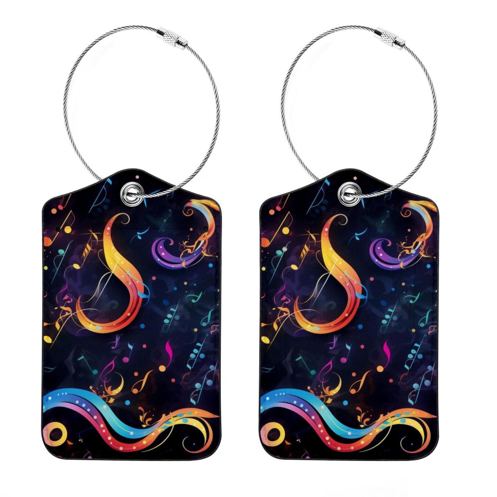 Leather Luggage Tag for Suitcase Women Kids, Music Note - Walmart.com