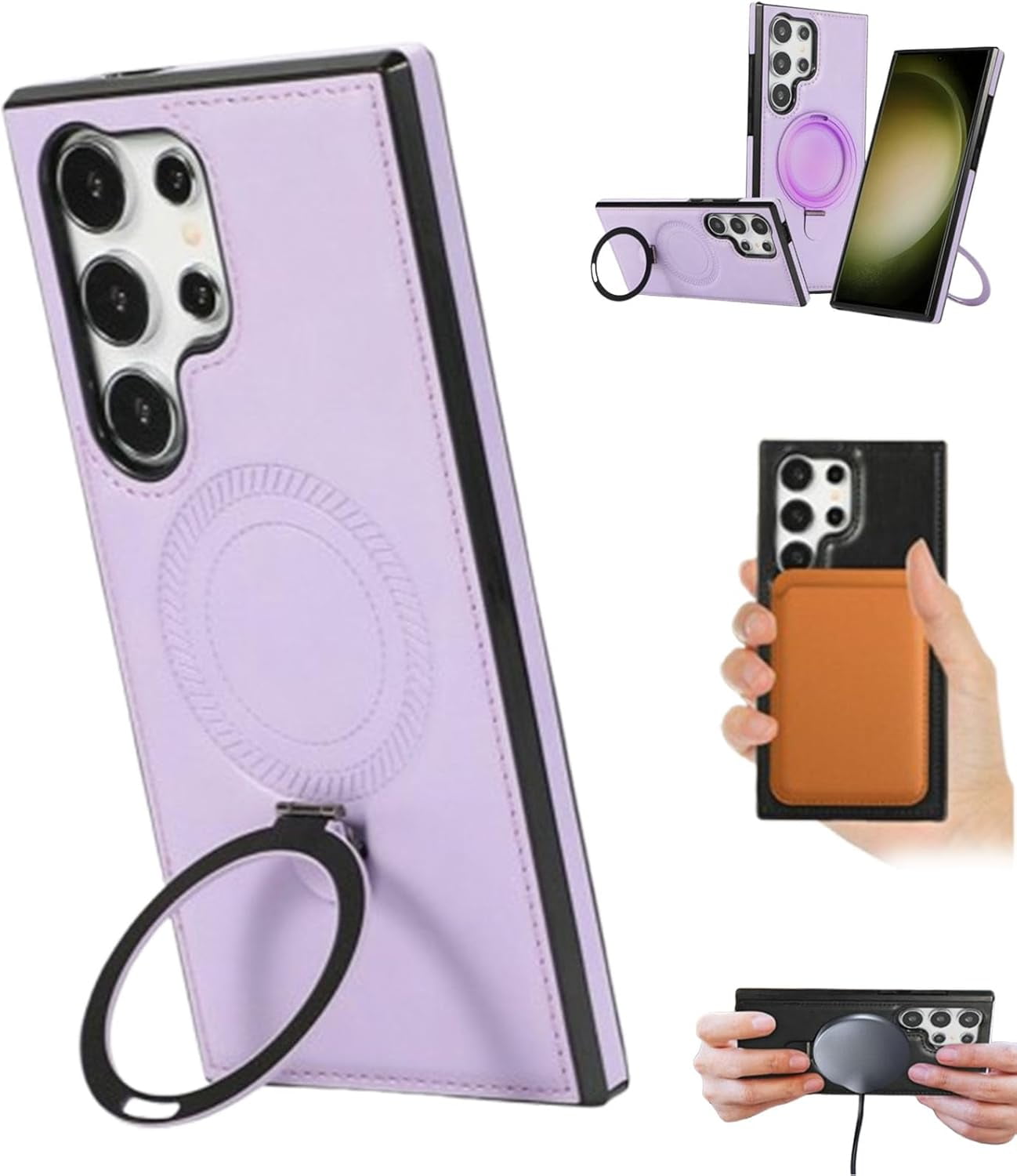 Leather Magnetic Case, 2025 New Premium PU Leather Magnetic Case with ...