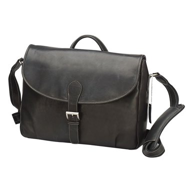 Sharo 'The Organizer': Italian Leather Laptop Brief and Messenger Bag with iPad Compartent ...