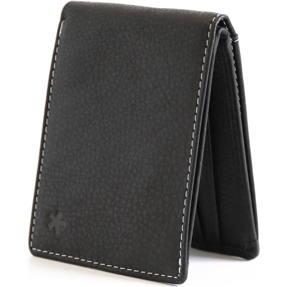 Leather Minimalist Wallet for Men | Slim Bifold Men's Wallet RFID ...