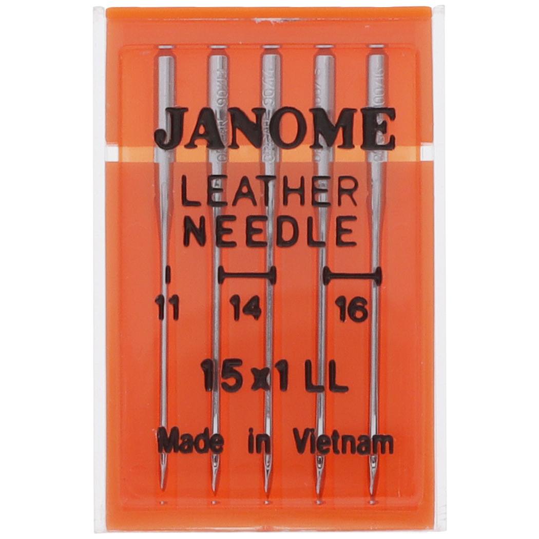Leather Needles 15x1 (5pk), Janome #9906 - Walmart.com
