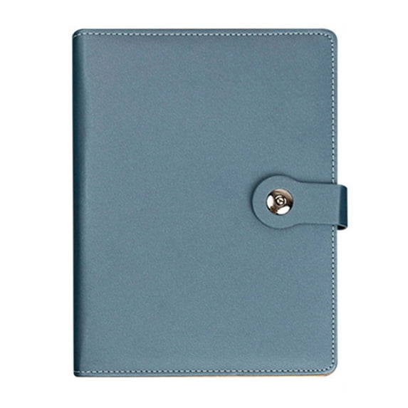 Leather Notebook 160 Pages College Ruled Refillable 6 Rings PU Binder ...