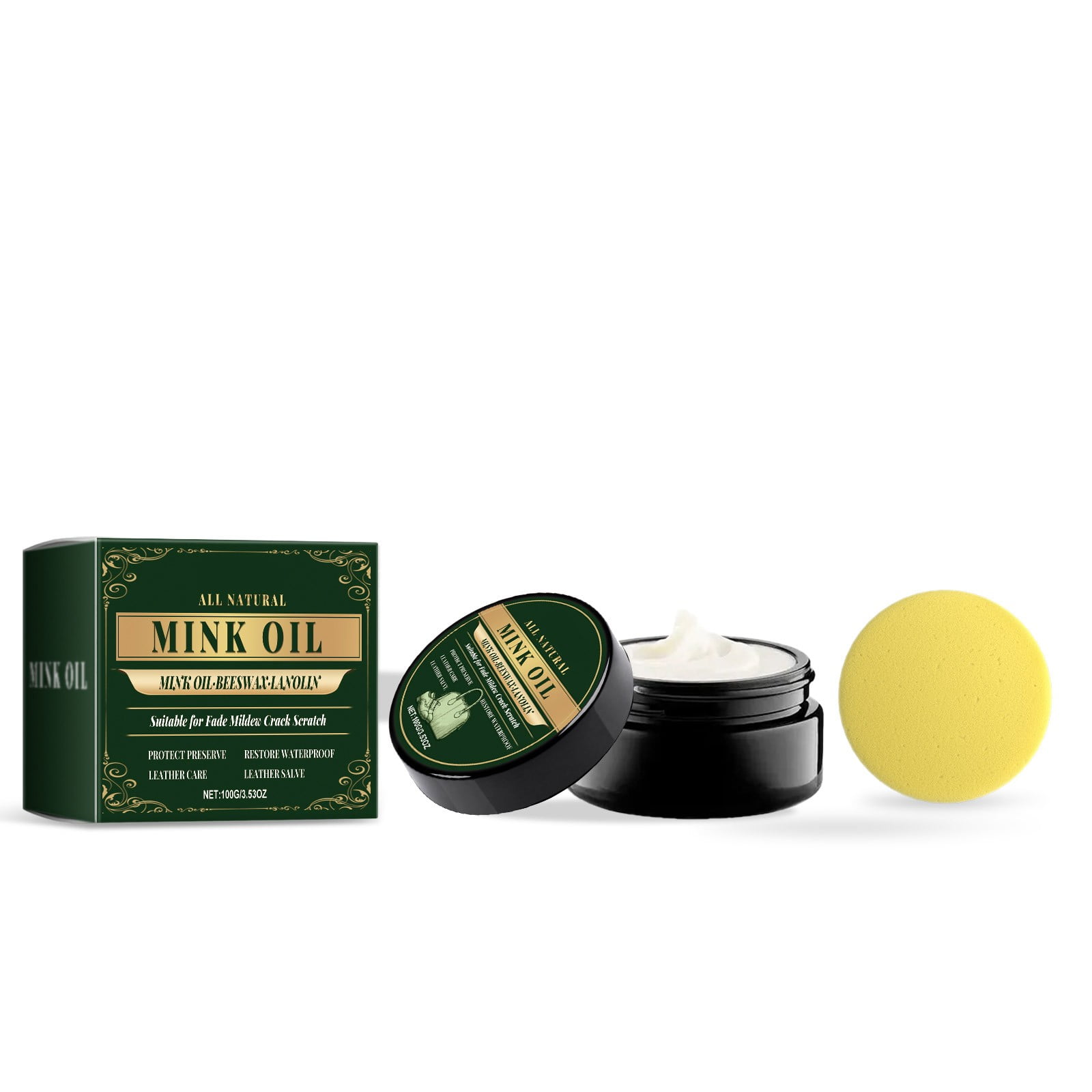 Leather Nourishing Polish Mink Oil Leather Maintenance Oil Leather Sofa ...