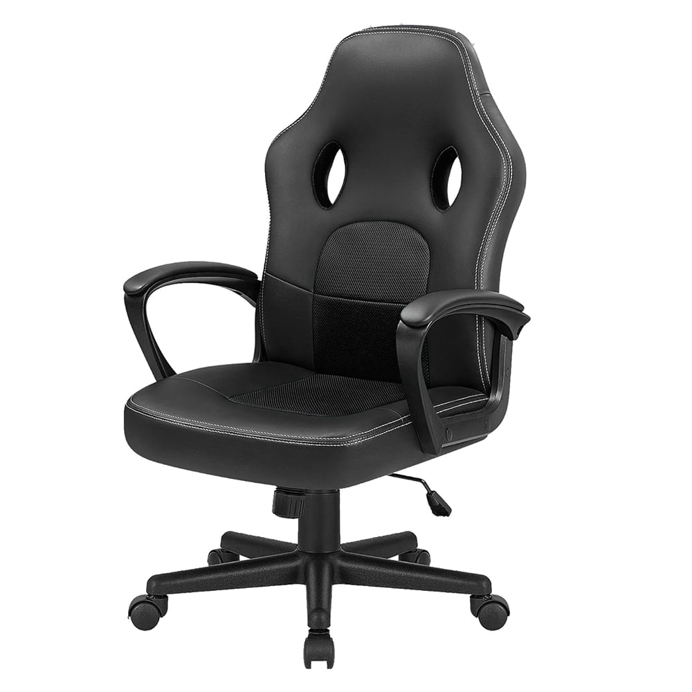 Leather Office Chair, High Back Computer Chair, Modern Racing Style ...