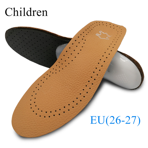 Leather Orthotic Insole For Flat Feet Arch Support Orthopedic Shoes ...