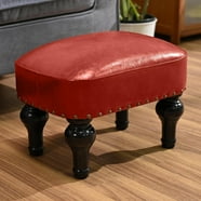 Homebeez Fabric Ottoman Square Footstool Padded Footrest Seat Sofa ...