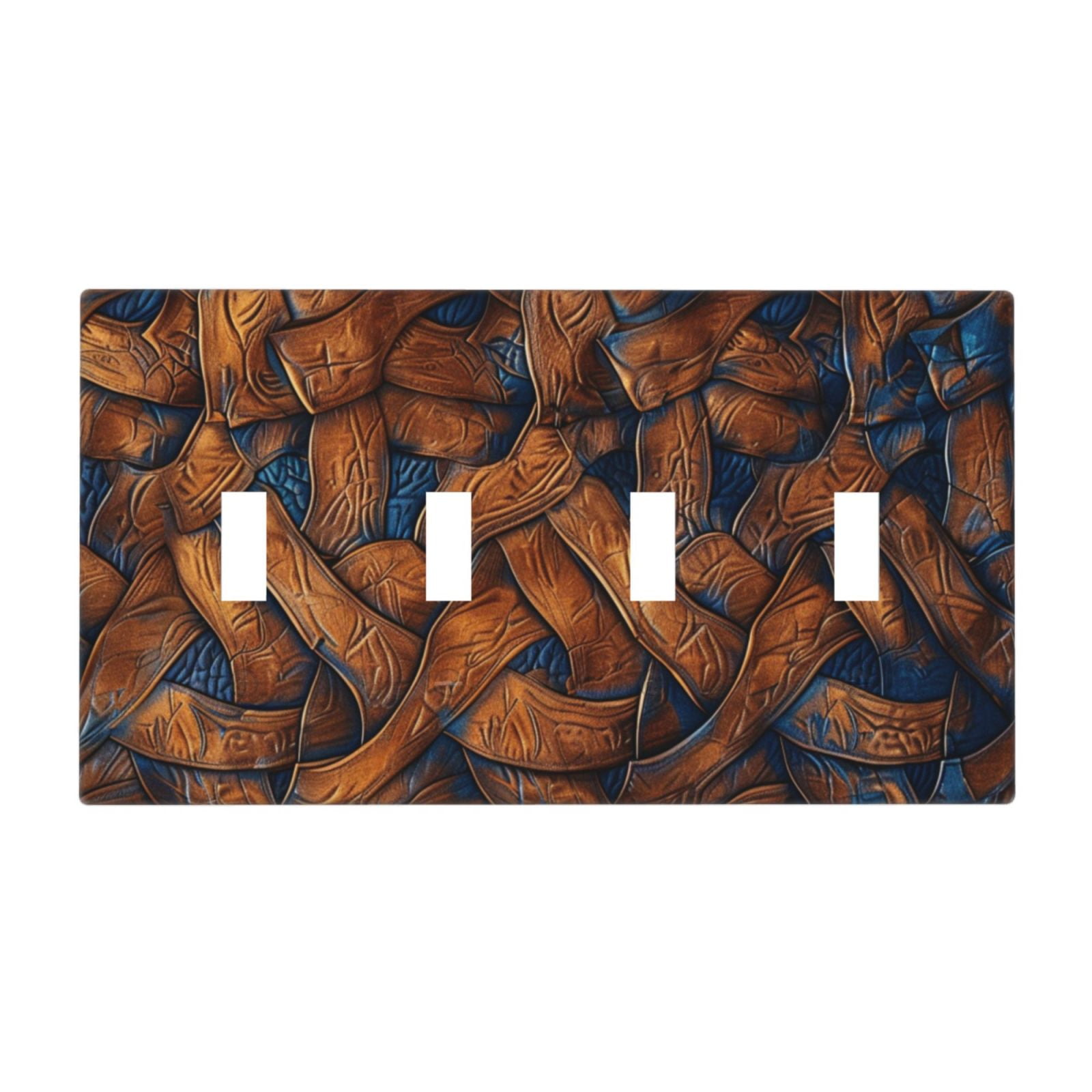 Leather Pattern Mix Light Switch Cover Decorative Switch Plates and ...