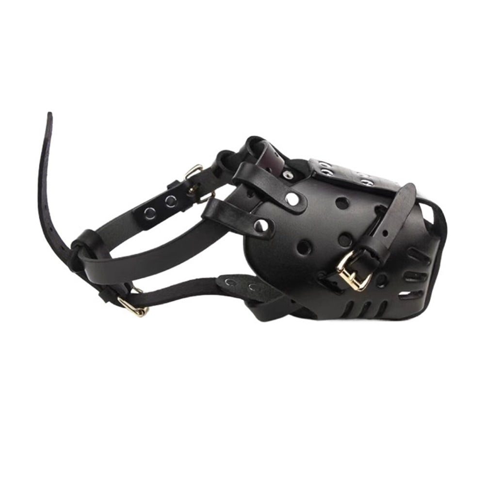 Leather Pet Dog Basket Muzzles Shepherd Doberman Anti Bite Dog Mouth ...