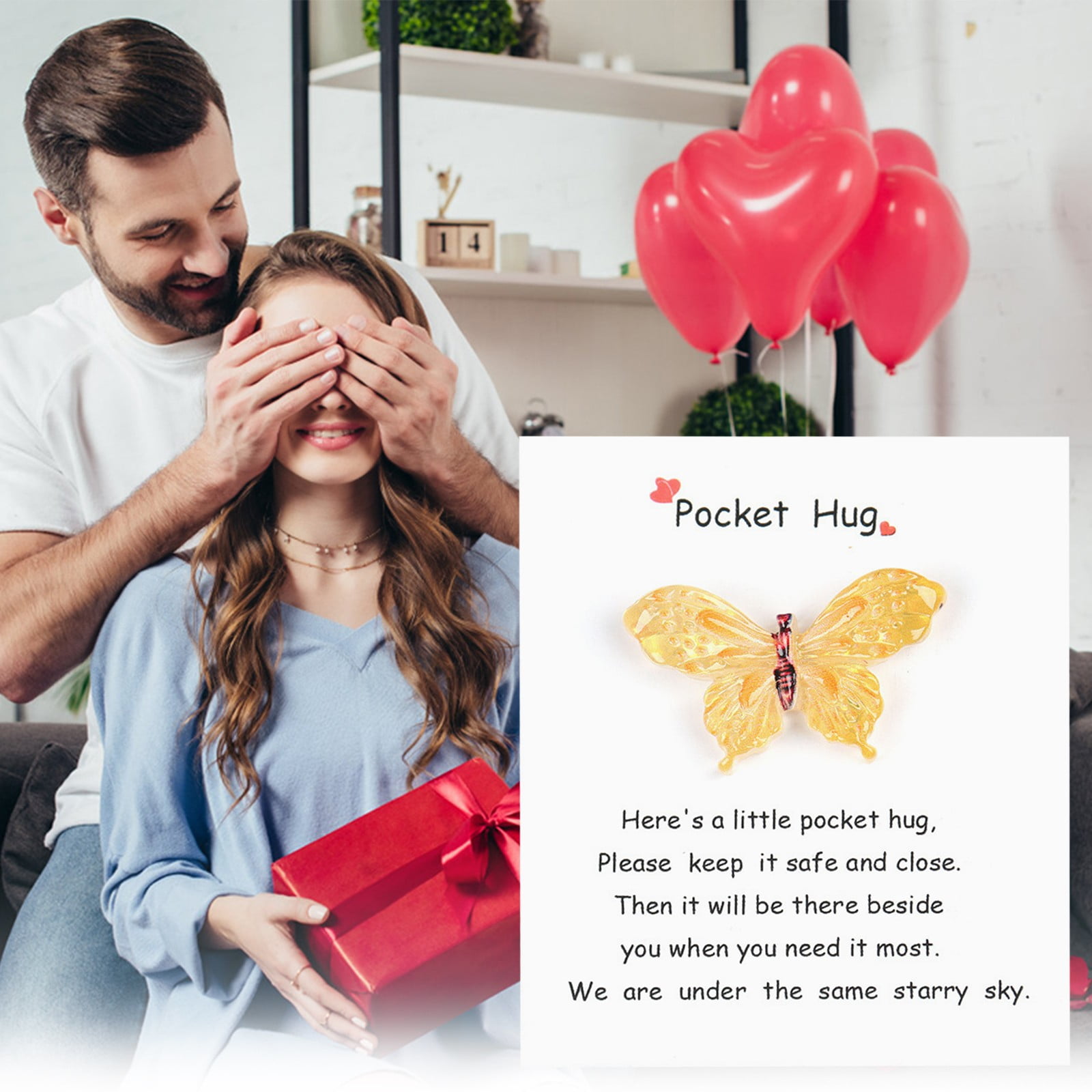 Leather Photo Album Butterfly Hug Greeting Card Exquisite Handmade ...