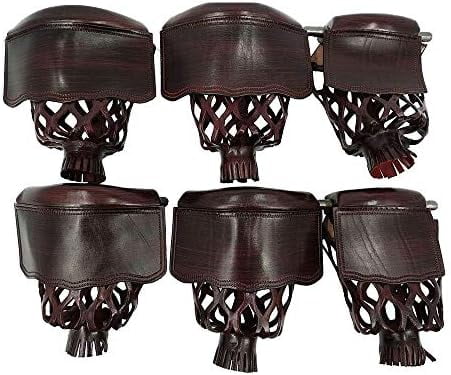 Leather Pool Table Pockets Made of Genuine Leather, Set of 6, with ...
