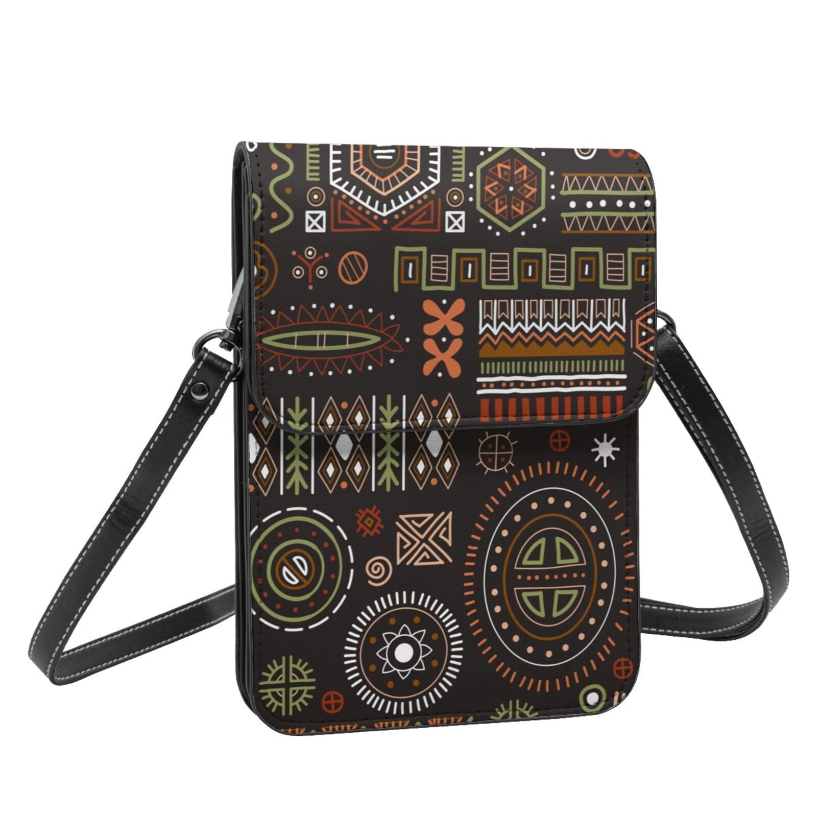 Leather Portable Phone Bag Wrist Coin Purse Women'S Crossbody Bag Mini ...