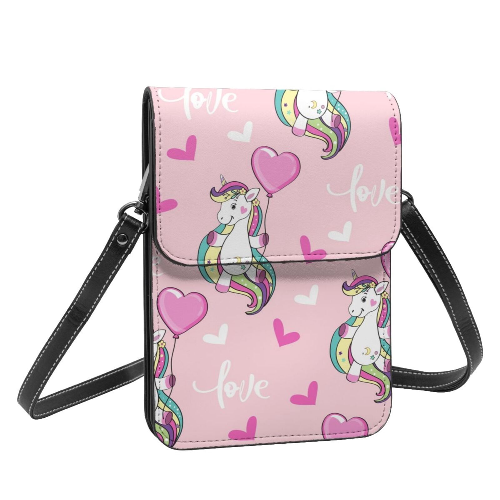 Leather Portable Phone Bag Wrist Coin Purse Women'S Crossbody Bag Mini ...