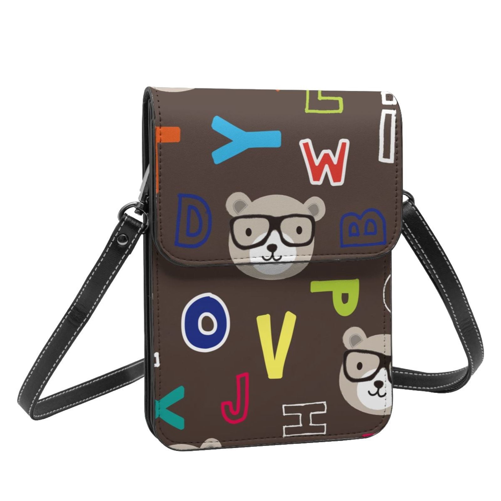 Leather Portable Phone Bag Wrist Coin Purse Women'S Crossbody Bag Mini ...