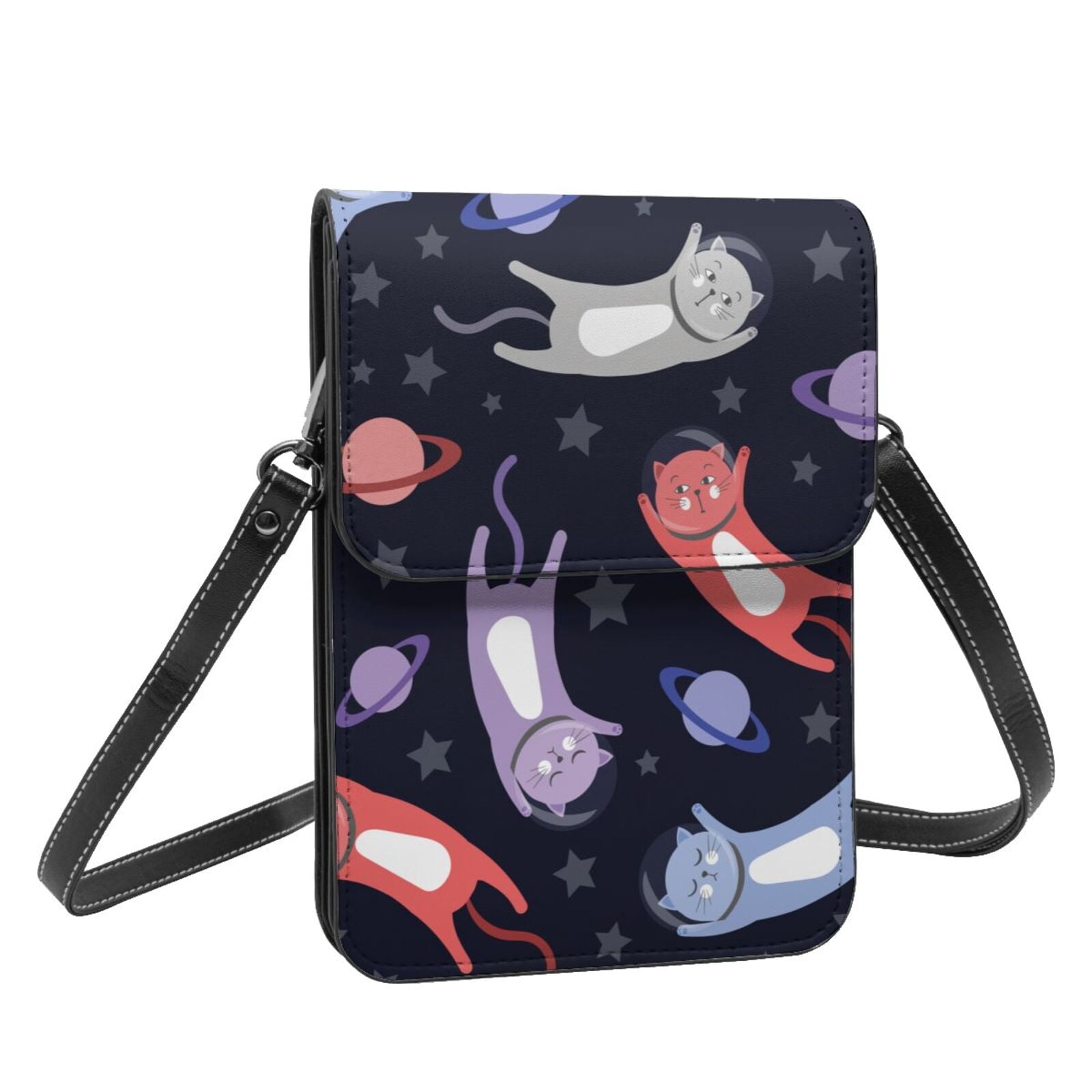 Leather Portable Phone Bag Wrist Coin Purse Women'S Crossbody Bag Mini ...