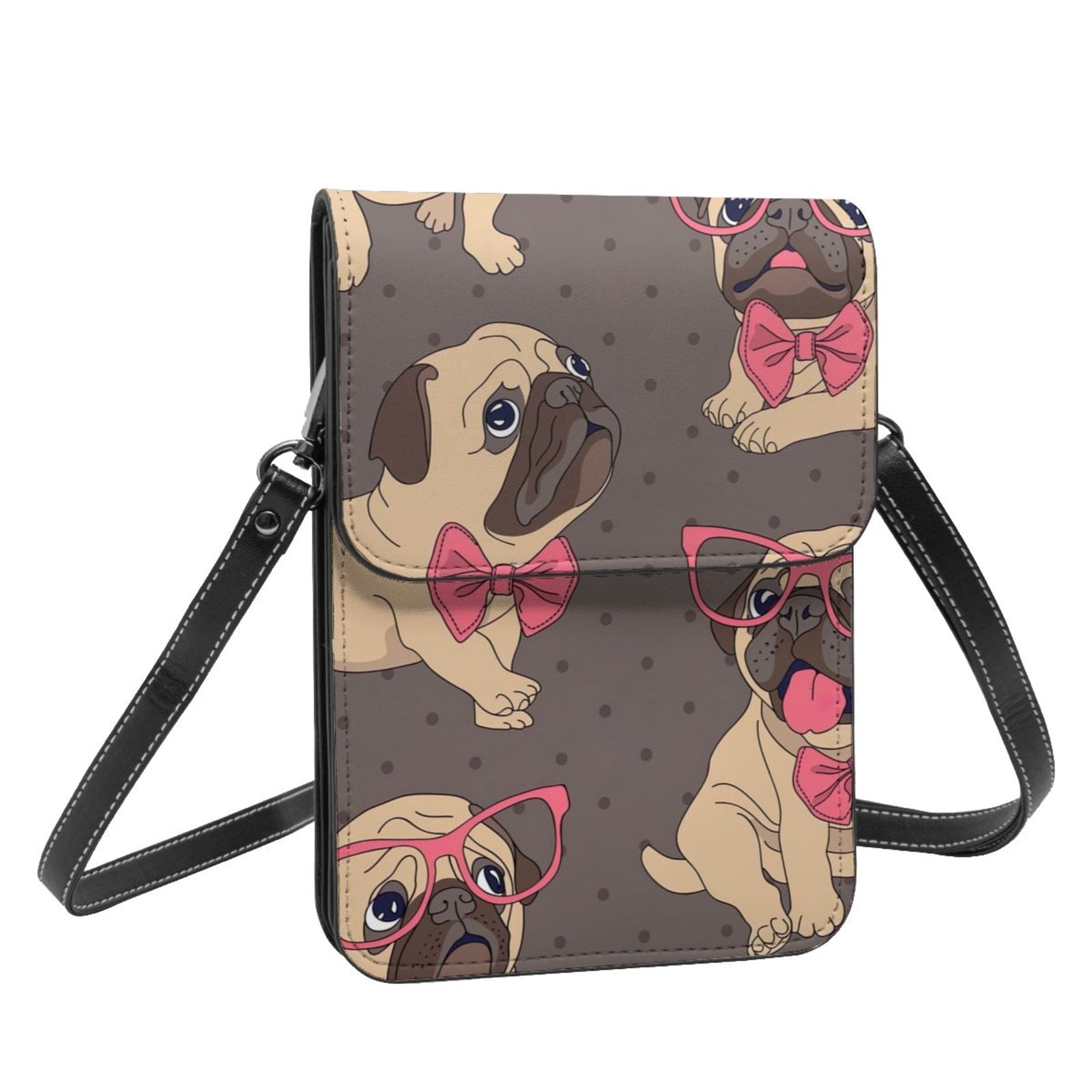 Leather Portable Phone Bag Wrist Coin Purse Women'S Crossbody Bag Mini ...