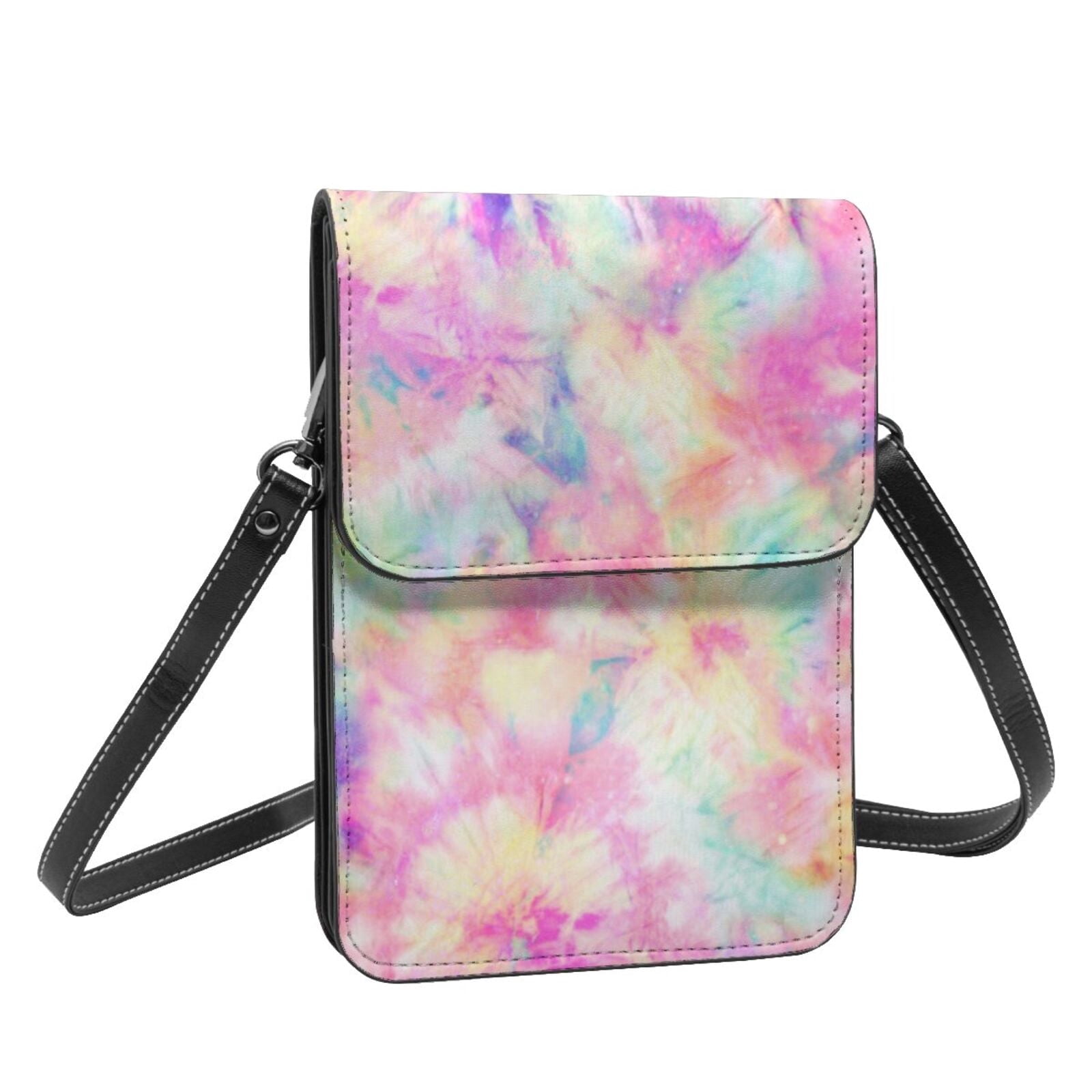 Leather Portable Phone Bag Wrist Coin Purse Women'S Crossbody Bag Mini ...