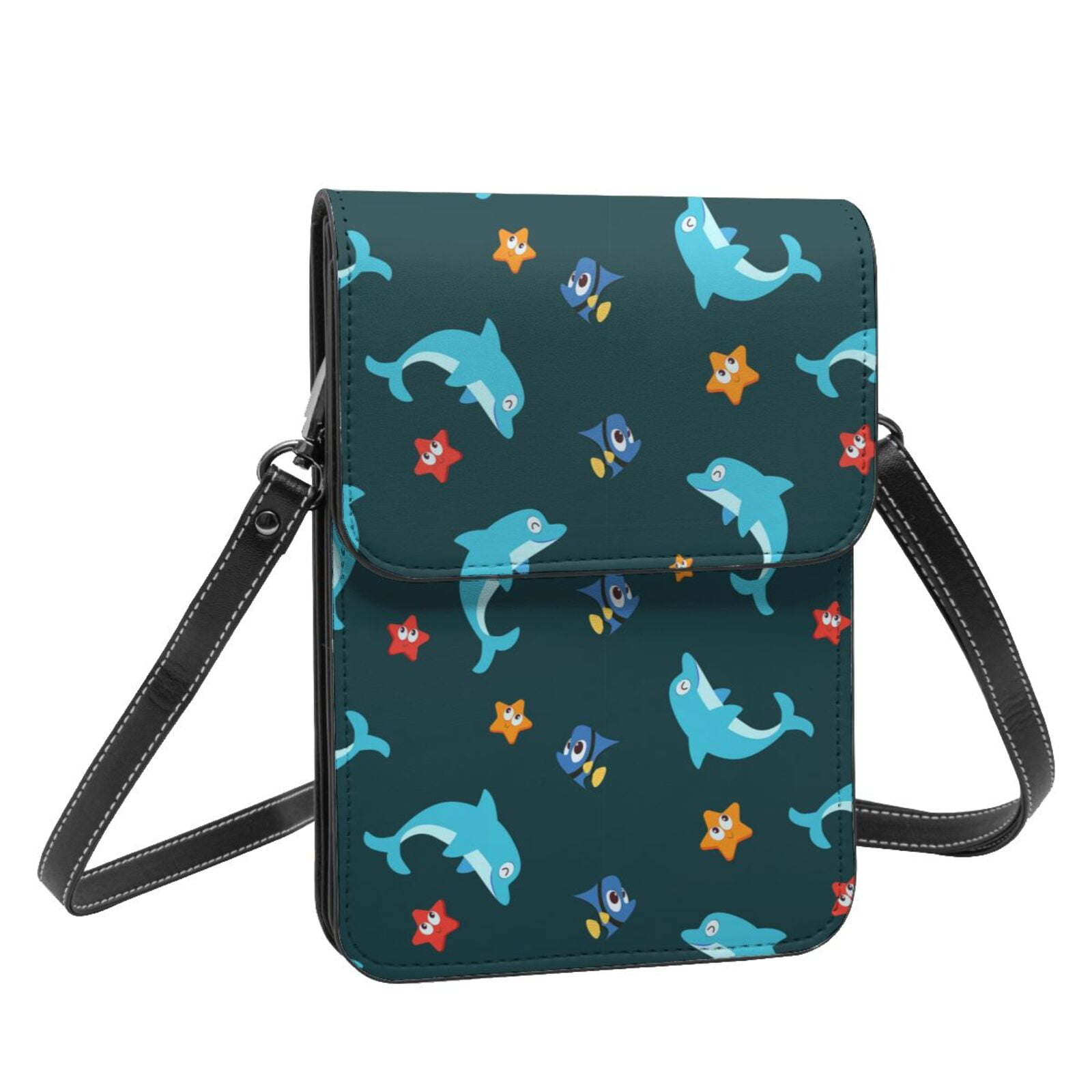 Leather Portable Phone Bag Wrist Coin Purse Women'S Crossbody Bag Mini ...