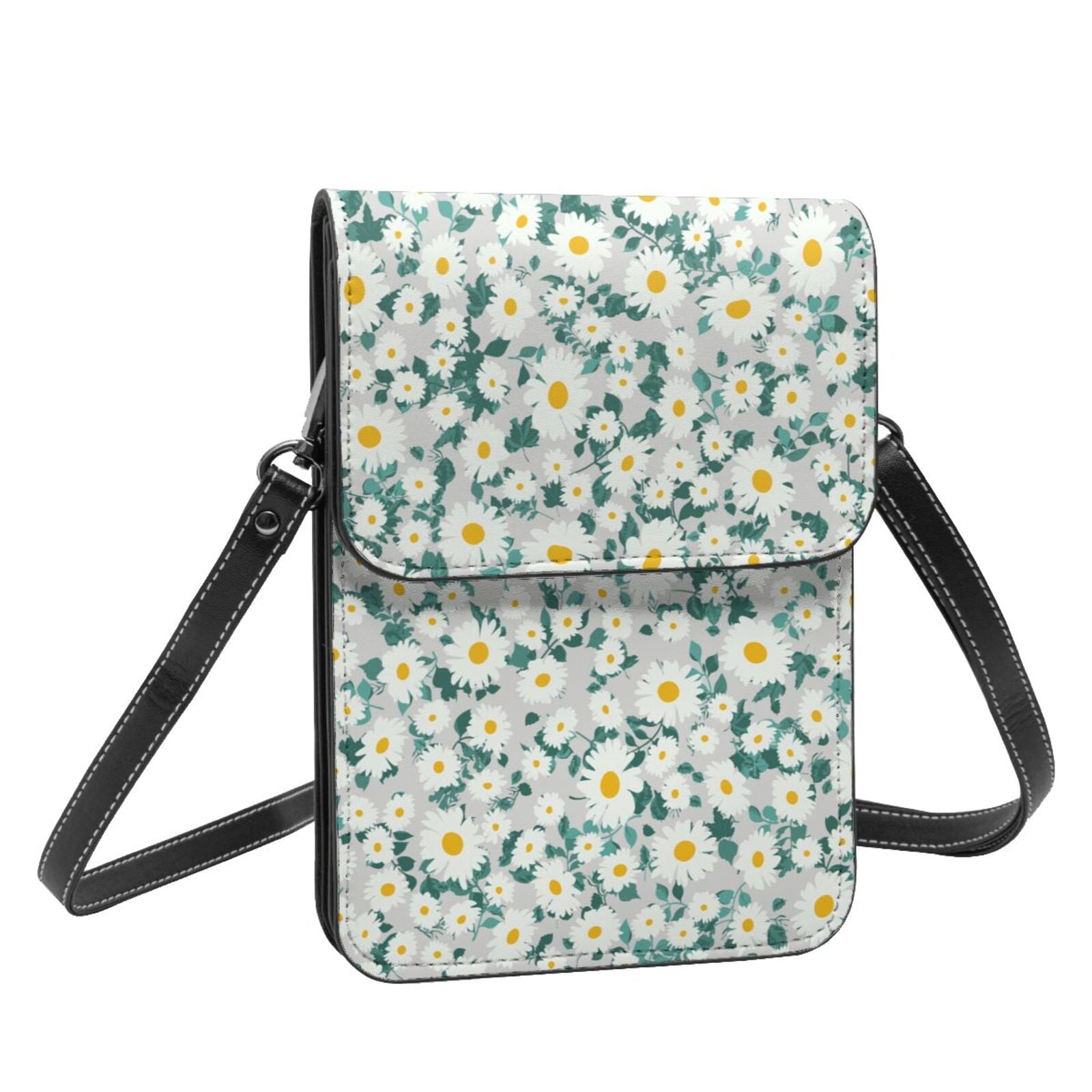 Leather Portable Phone Bag Wrist Coin Purse Women'S Crossbody Bag Mini ...