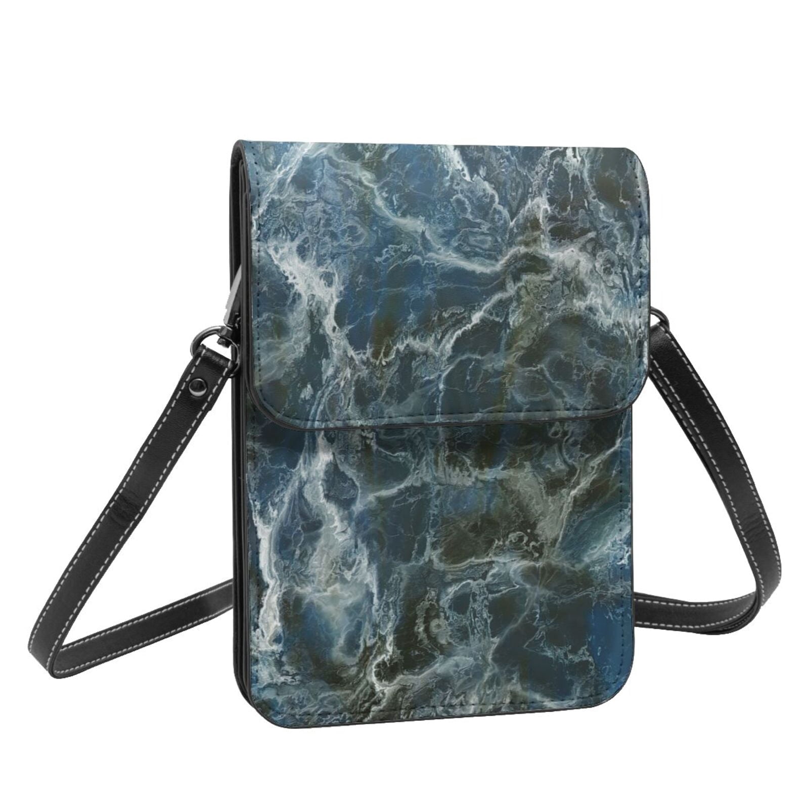 Leather Portable Phone Bag Wrist Coin Purse Women'S Crossbody Bag Mini ...