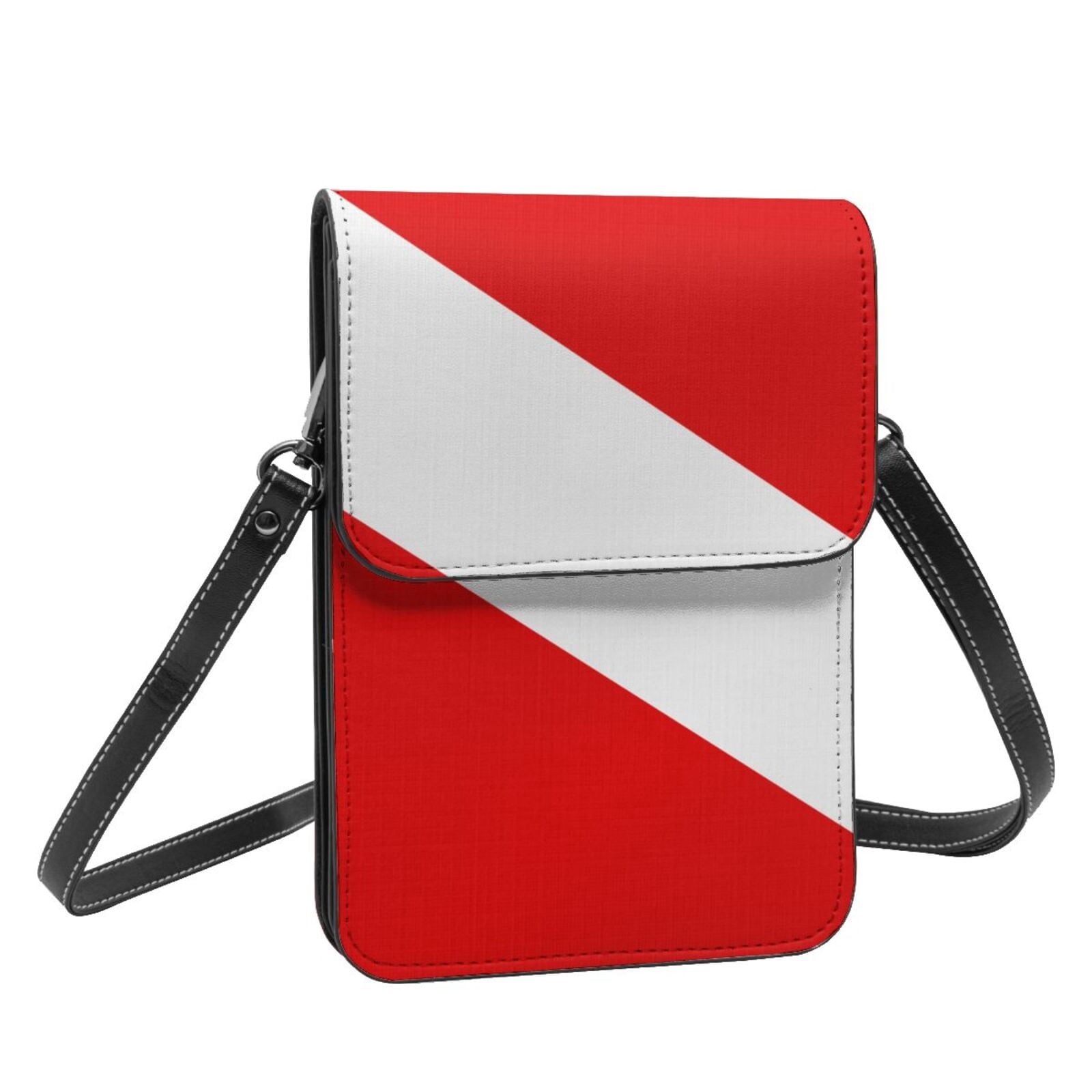 Leather Portable Phone Bag Wrist Coin Purse Women'S Crossbody Bag Mini ...