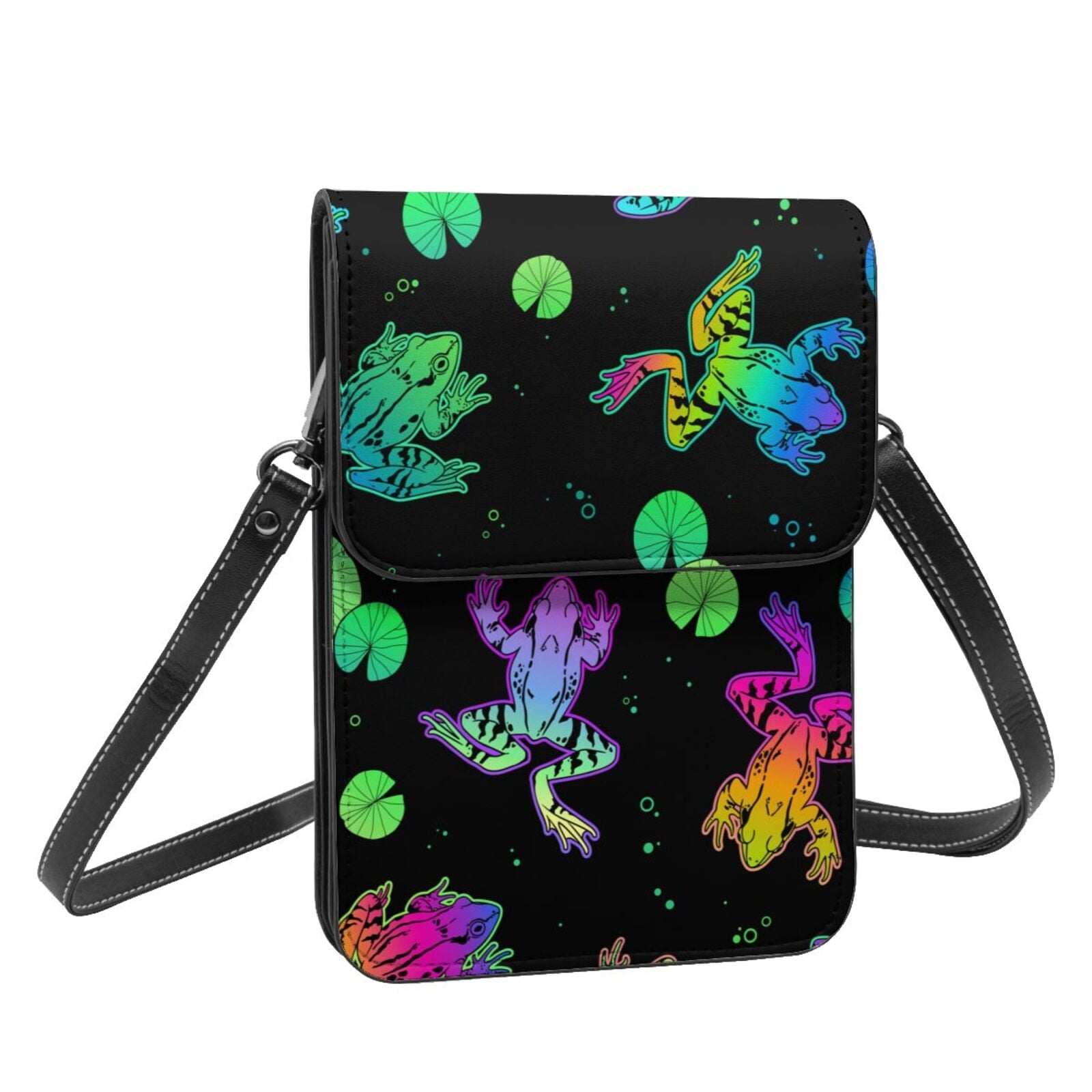 Leather Portable Phone Bag Wrist Coin Purse Women'S Crossbody Bag Mini ...