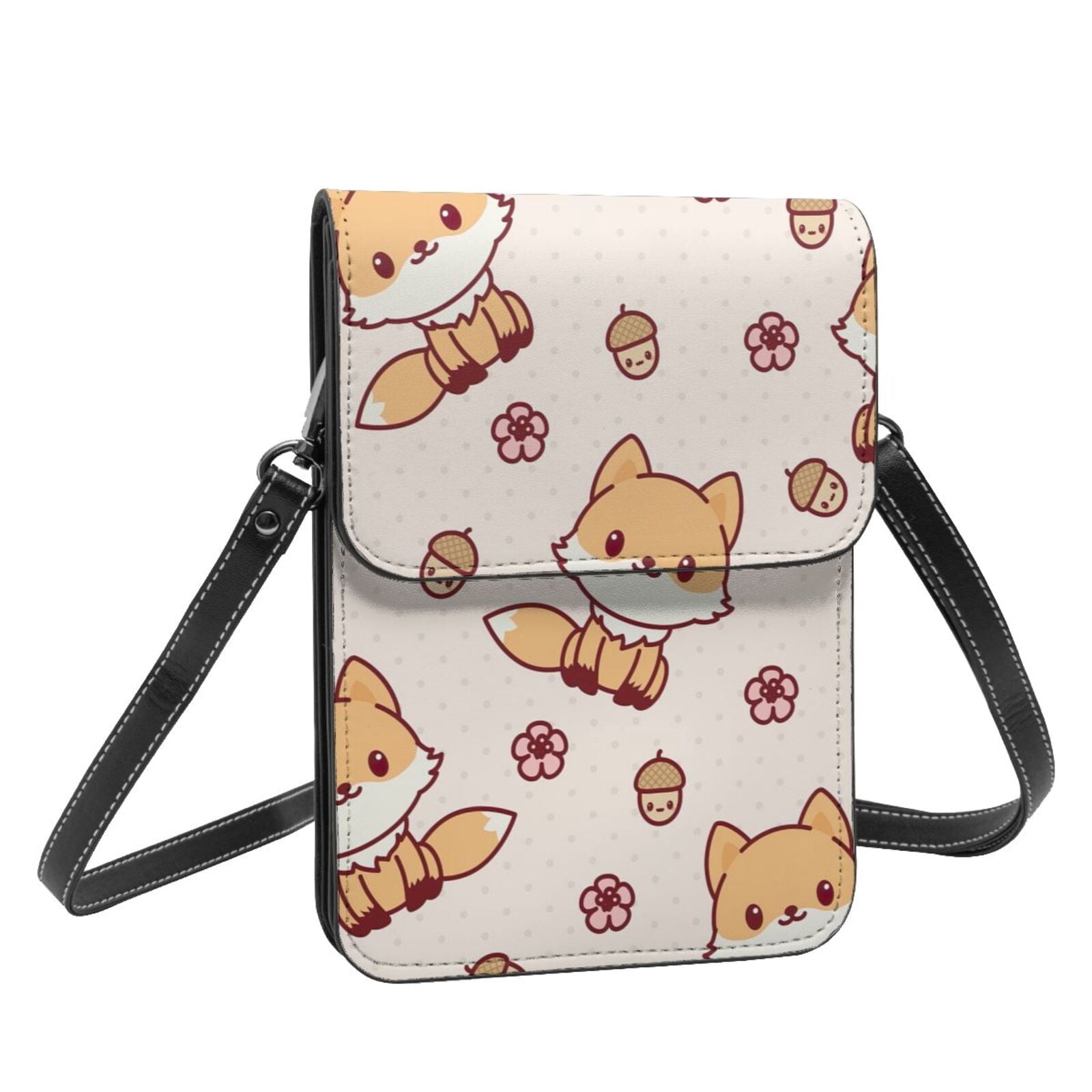 Leather Portable Phone Bag Wrist Coin Purse Women'S Crossbody Bag Mini ...