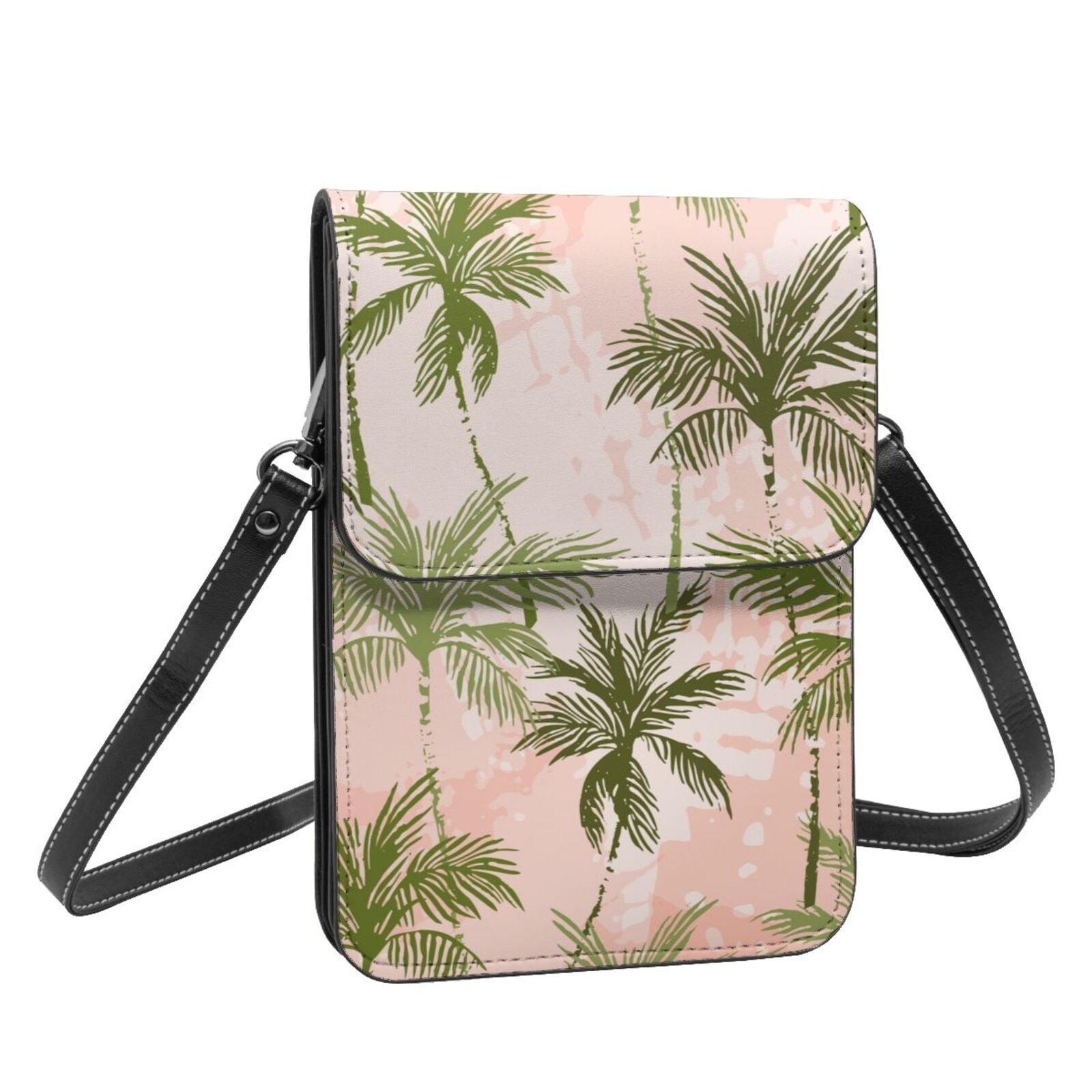 Leather Portable Phone Bag Wrist Coin Purse Women'S Crossbody Bag Mini ...