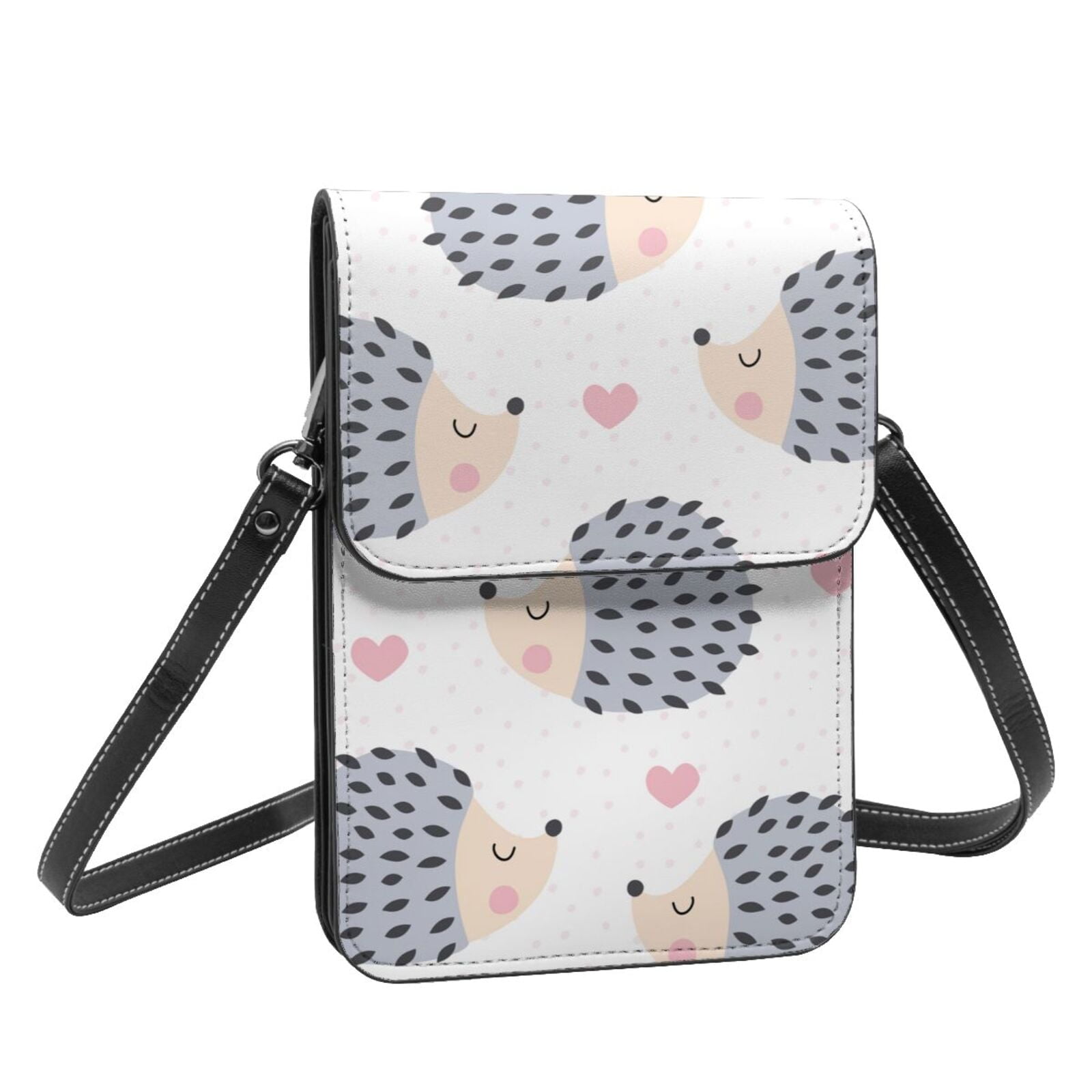 Leather Portable Phone Bag Wrist Coin Purse Women'S Crossbody Bag Mini ...