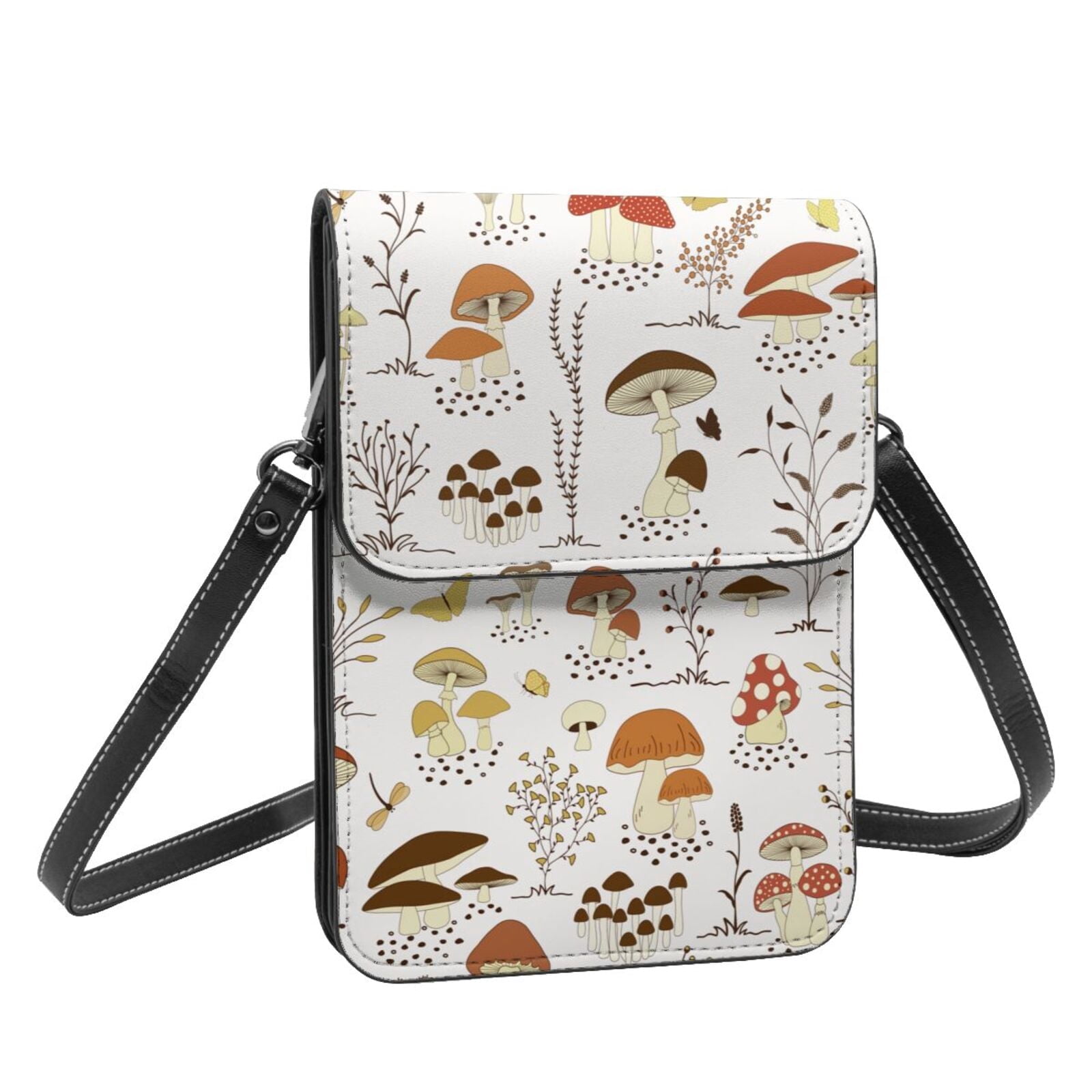 Leather Portable Phone Bag Wrist Coin Purse Women'S Crossbody Bag Mini ...