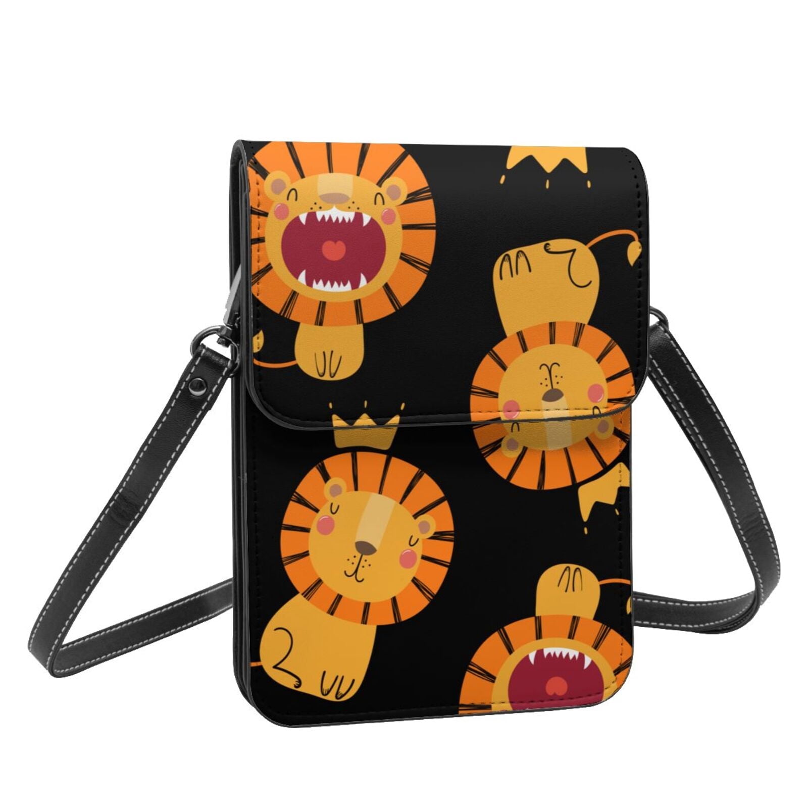 Leather Portable Phone Bag Wrist Coin Purse Women'S Crossbody Bag Mini ...