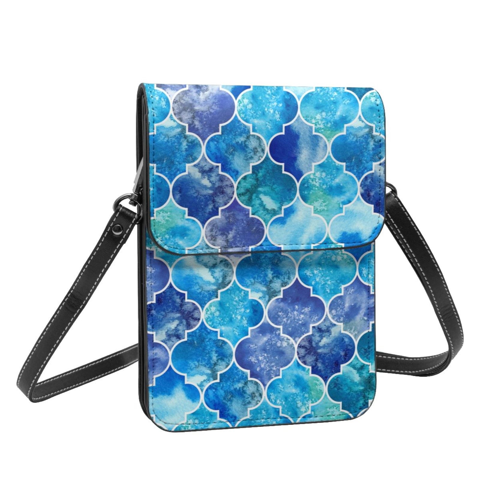 Leather Portable Phone Bag Wrist Coin Purse Women'S Crossbody Bag Mini ...