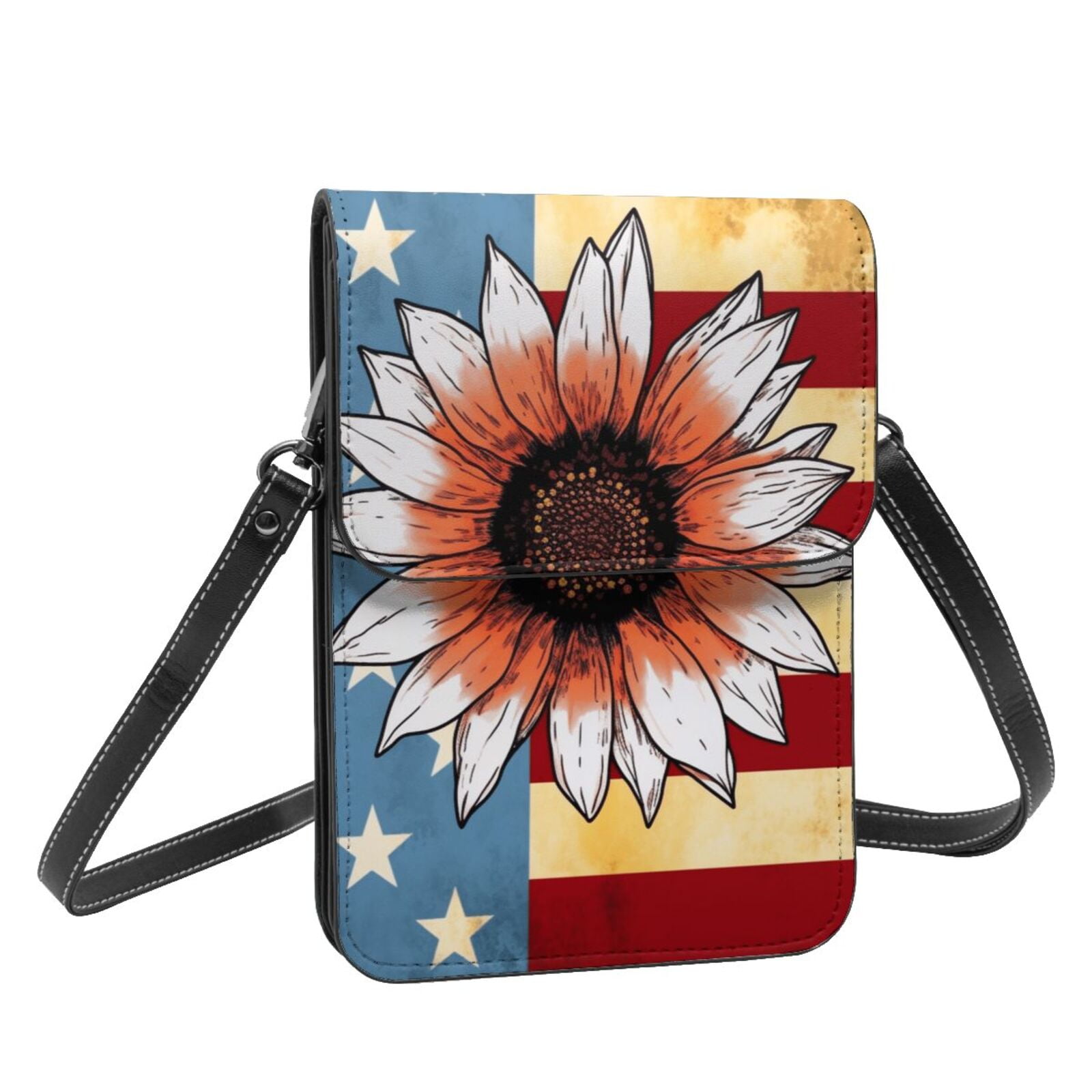 Leather Portable Phone Bag Wrist Coin Purse Women'S Crossbody Bag Mini ...