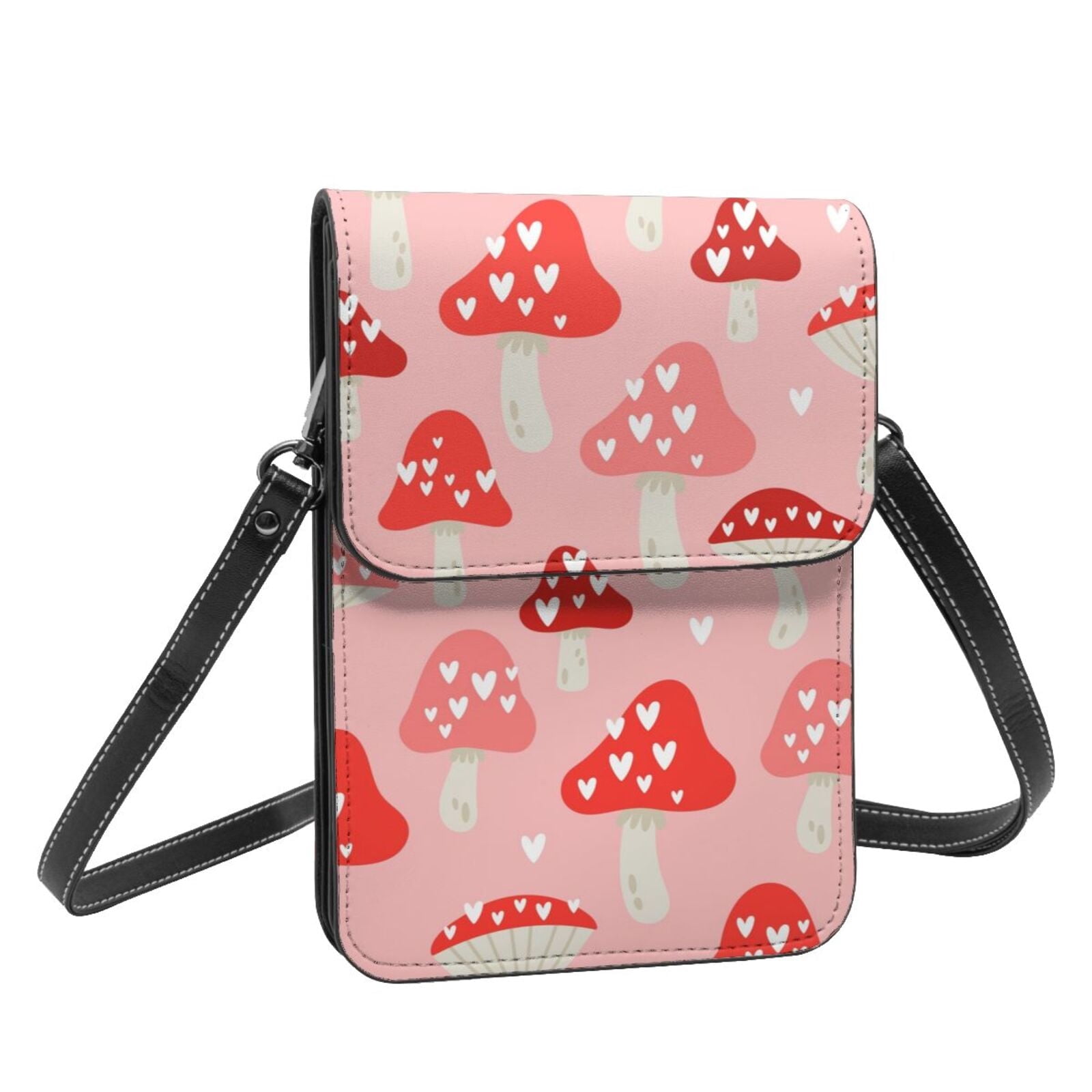 Leather Portable Phone Bag Wrist Coin Purse Women'S Crossbody Bag Mini ...
