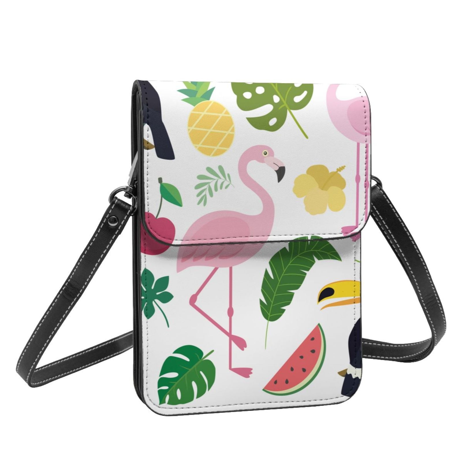 Leather Portable Phone Bag Wrist Coin Purse Women'S Crossbody Bag Mini ...