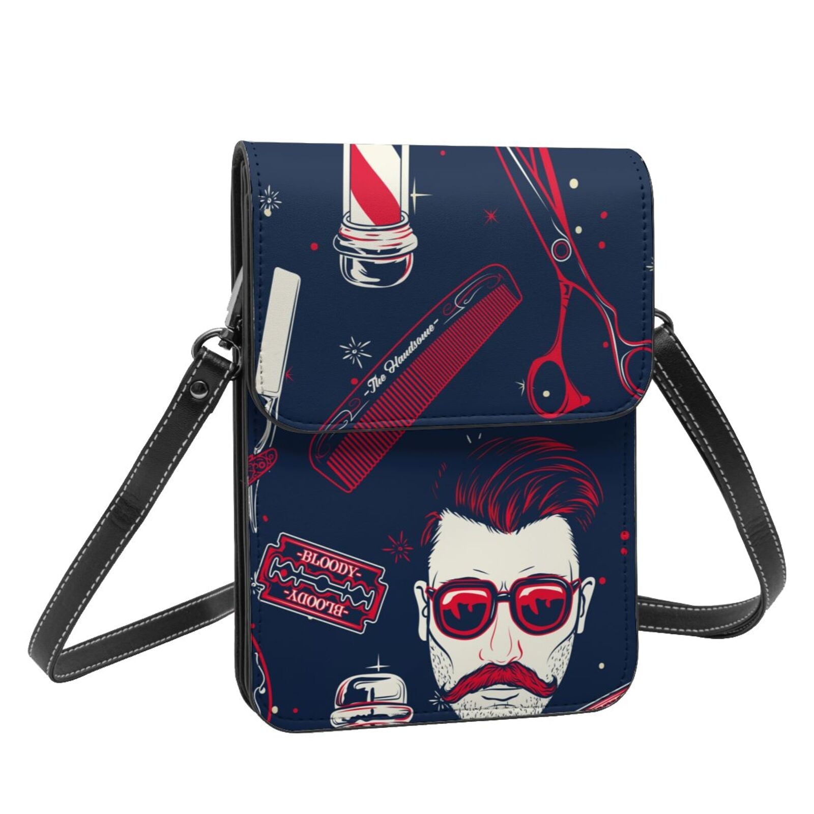 Leather Portable Phone Bag Wrist Coin Purse Women'S Crossbody Bag Mini ...