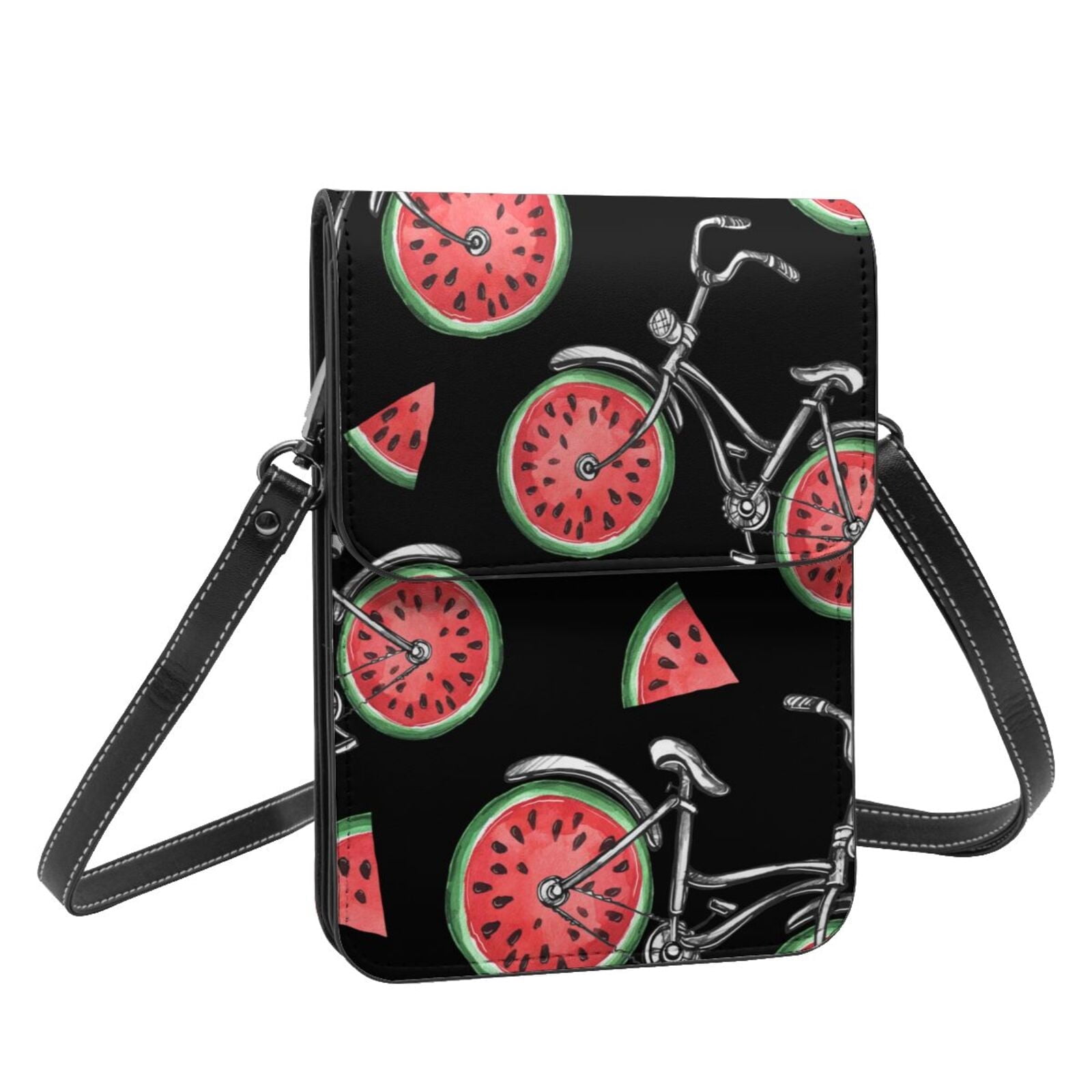 Leather Portable Phone Bag Wrist Coin Purse Women'S Crossbody Bag Mini ...