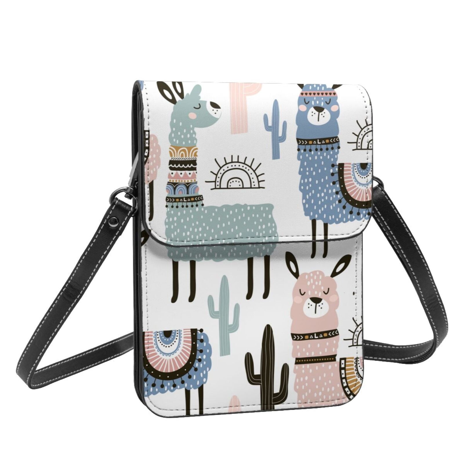 Leather Portable Phone Bag Wrist Coin Purse Women'S Crossbody Bag Mini ...