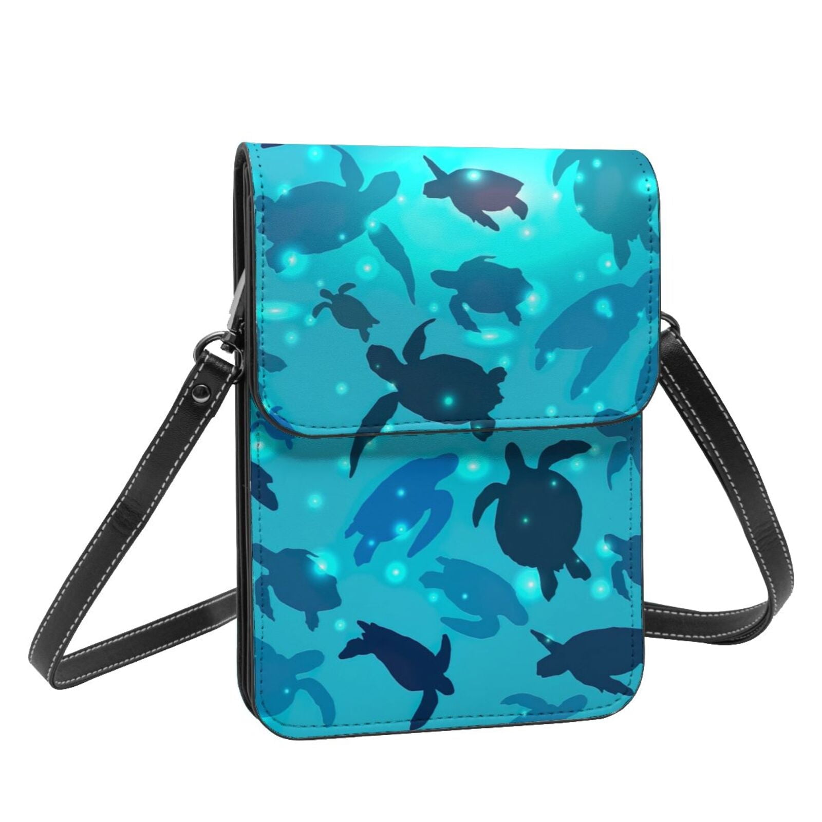 Leather Portable Phone Bag Wrist Coin Purse Women'S Crossbody Bag Mini ...