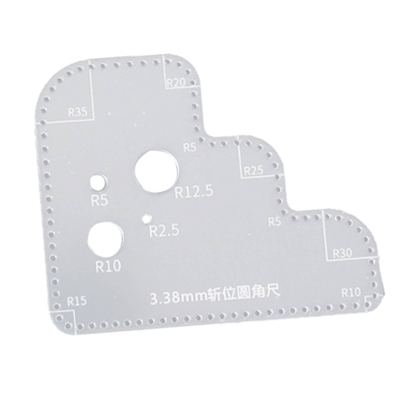 Leather Positioning Tool Acrylic Circle Template Clear Leather Cutting ...