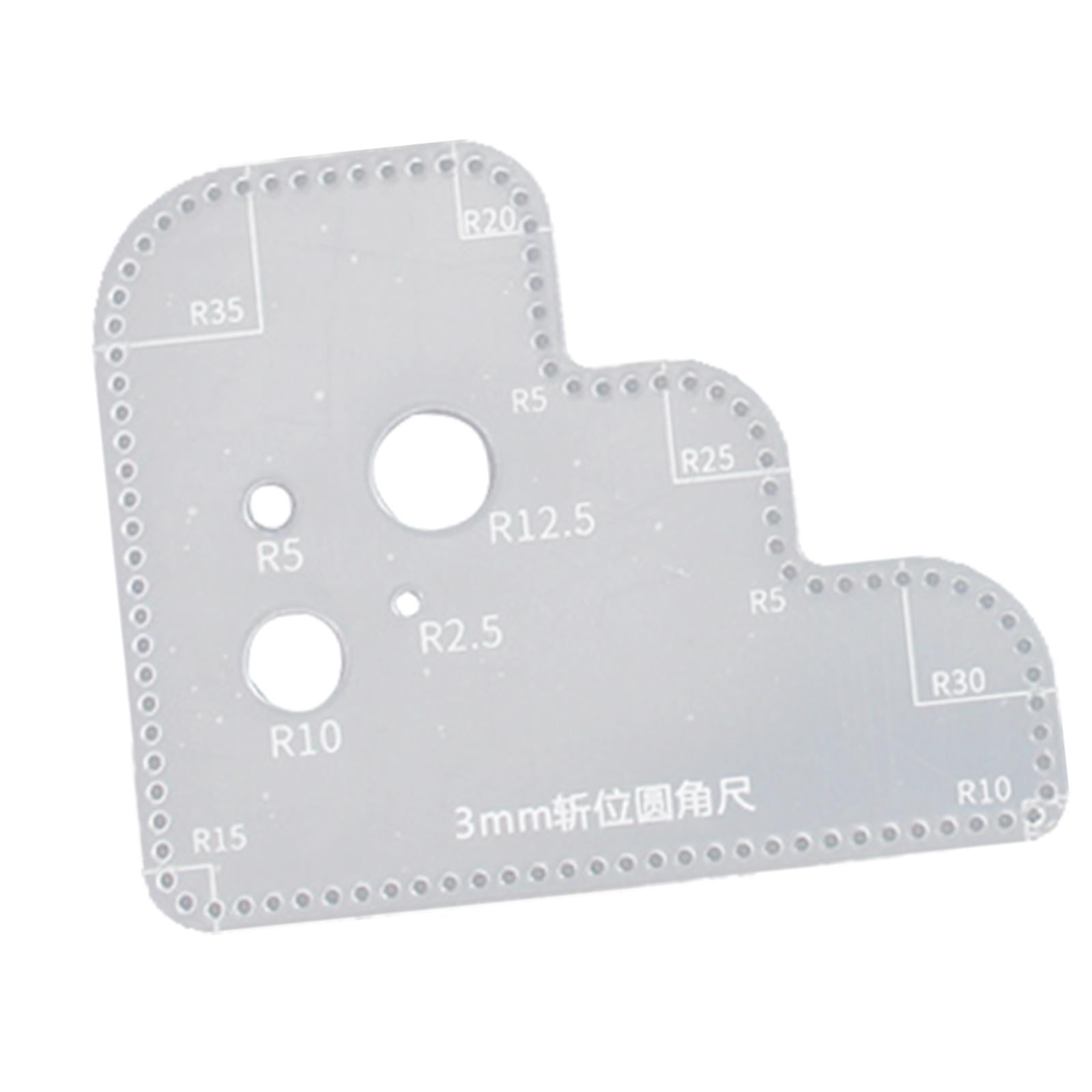 Leather Positioning Tool Acrylic Circle Template Clear Leather Cutting ...