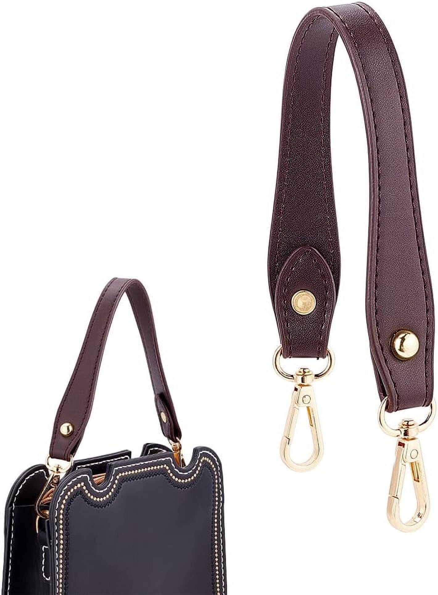Leather Purse Strap 14.6 Inch Short Handbag Handle Shoulder Strap ...