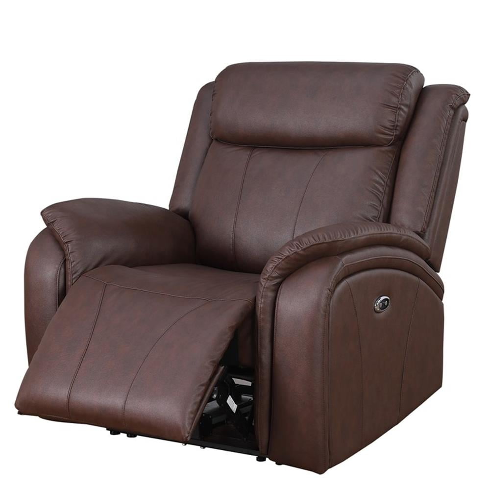 Leather Recliner Arm Chair Power Reclining Sofa Chair Home Theater ...