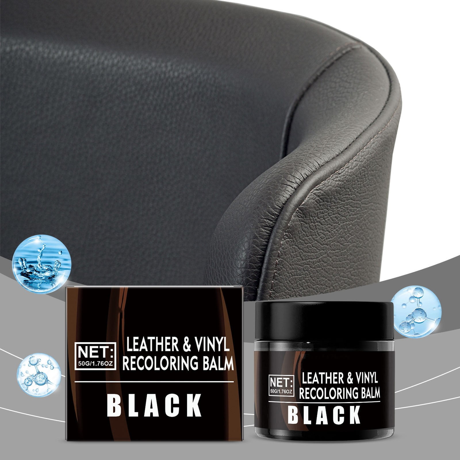 Leather Recoloring Balm Leather Color Restorer Scratch Repair Leather ...