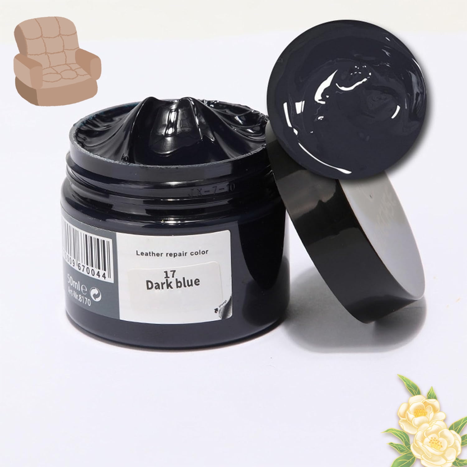 Leather Recoloring Balm, Leather Color Restorer, Leather Paint Repair ...