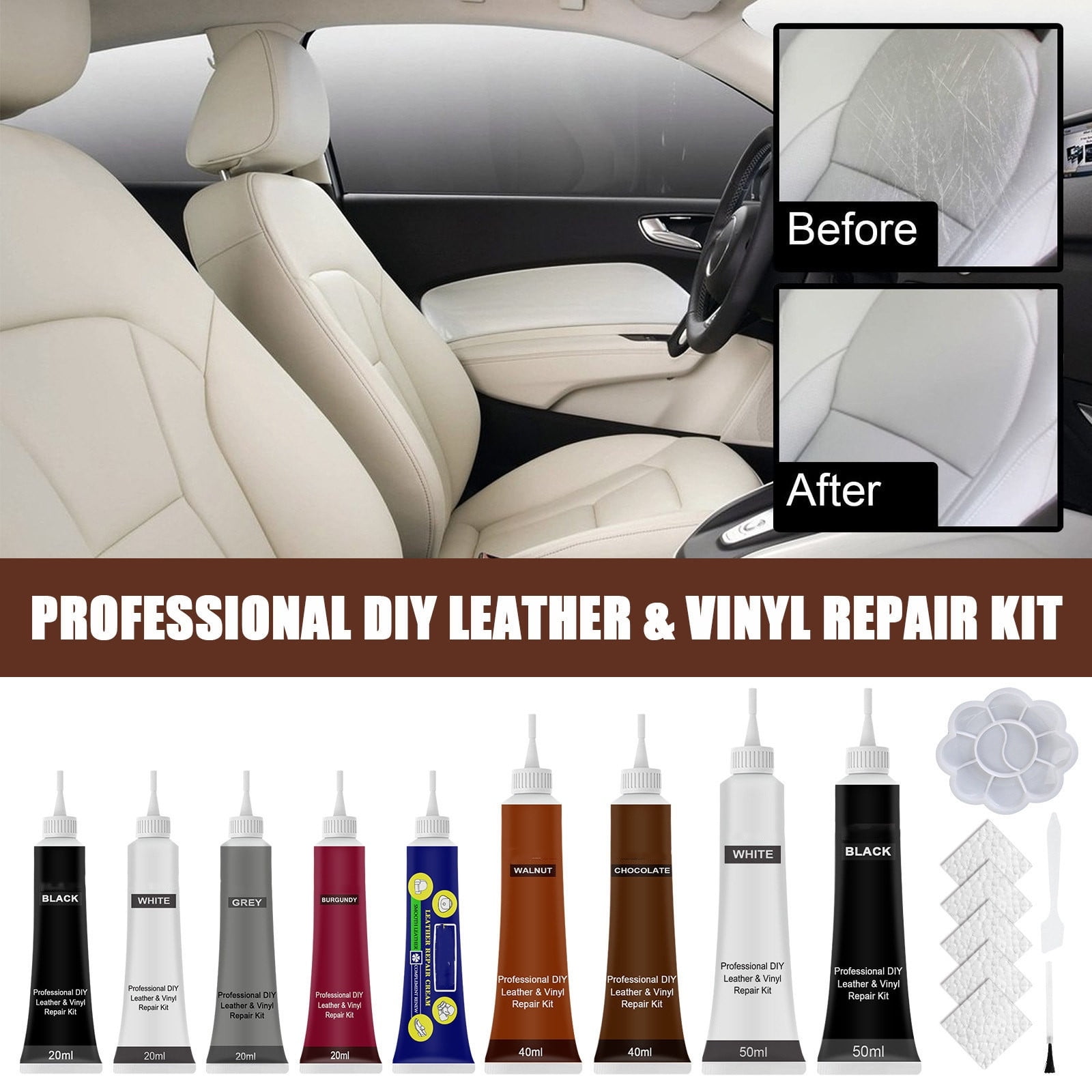 Leather Repair Kit for Furniture Liquid Vinyl Repair Kit for Furniture ...